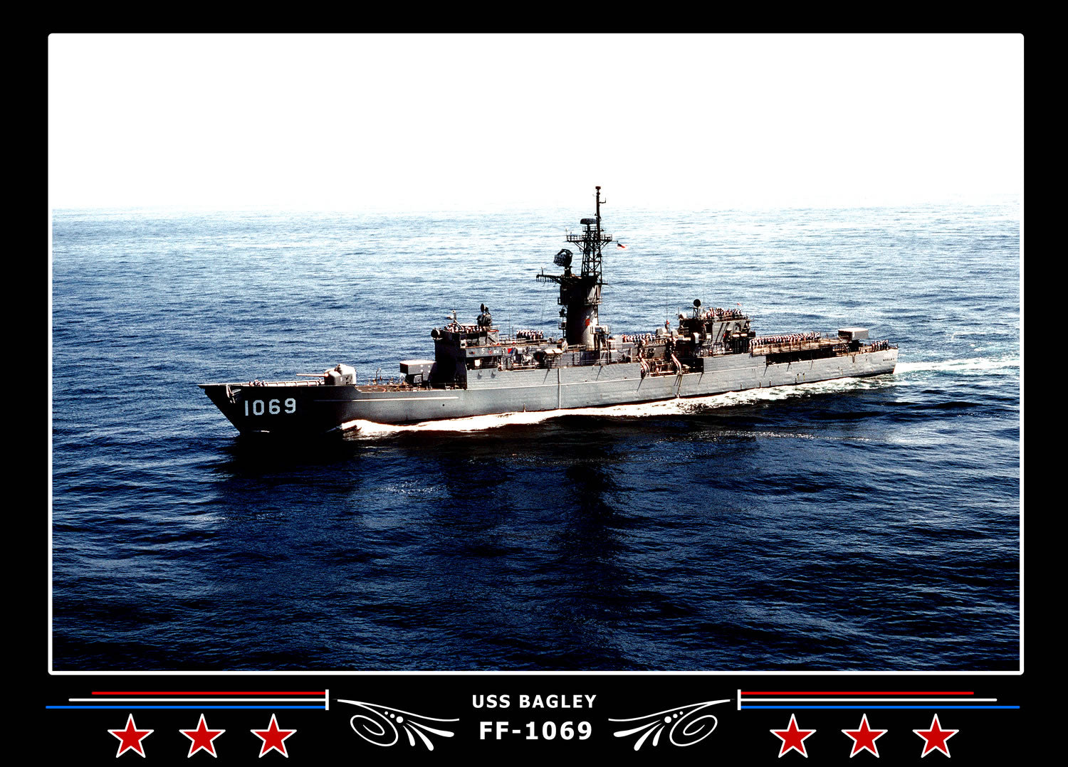 USS Bagley FF-1069 Canvas Photo Print – Navy Emporium