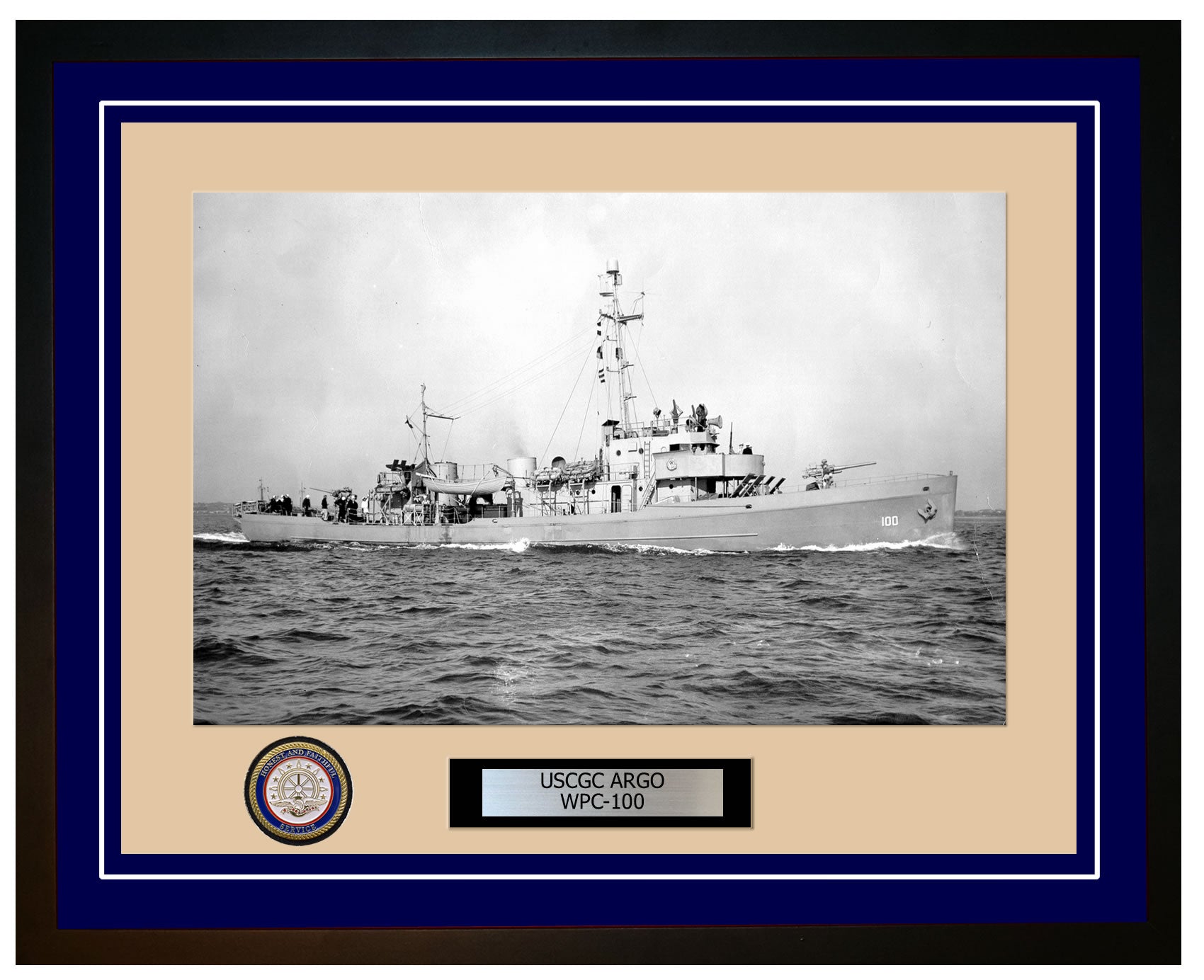 USCGC ARGO WPC 100 Framed Coast Guard Ship Photo 309WPC100 – Navy Emporium