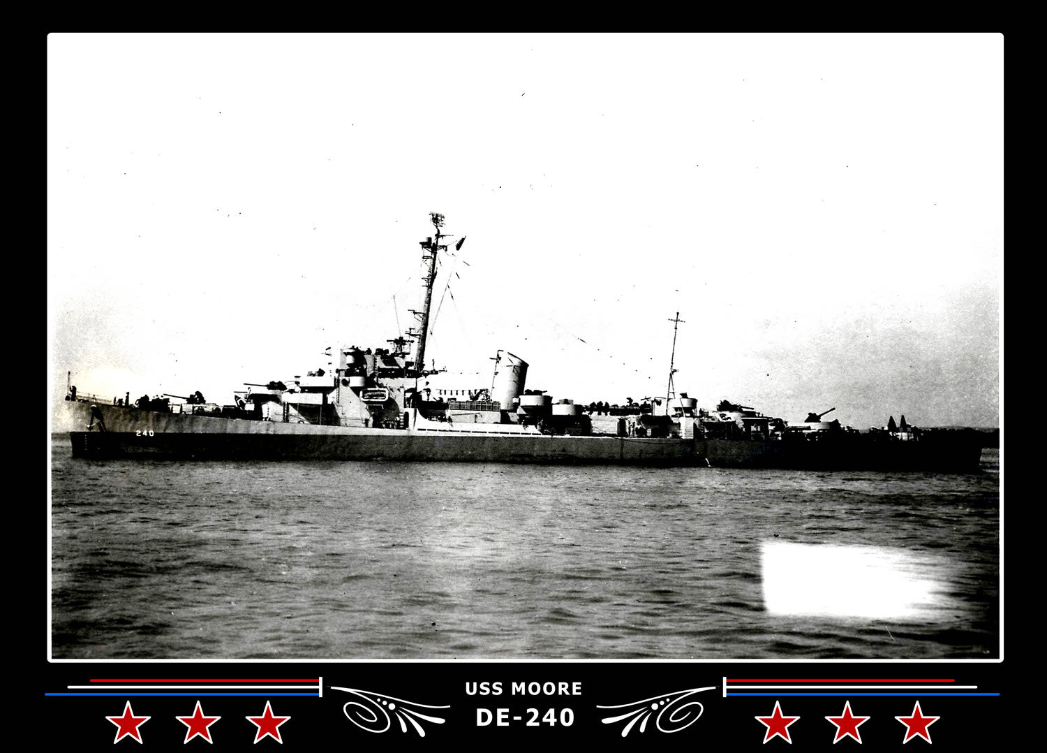 USS Moore DE-240 Canvas Photo Print – Navy Emporium