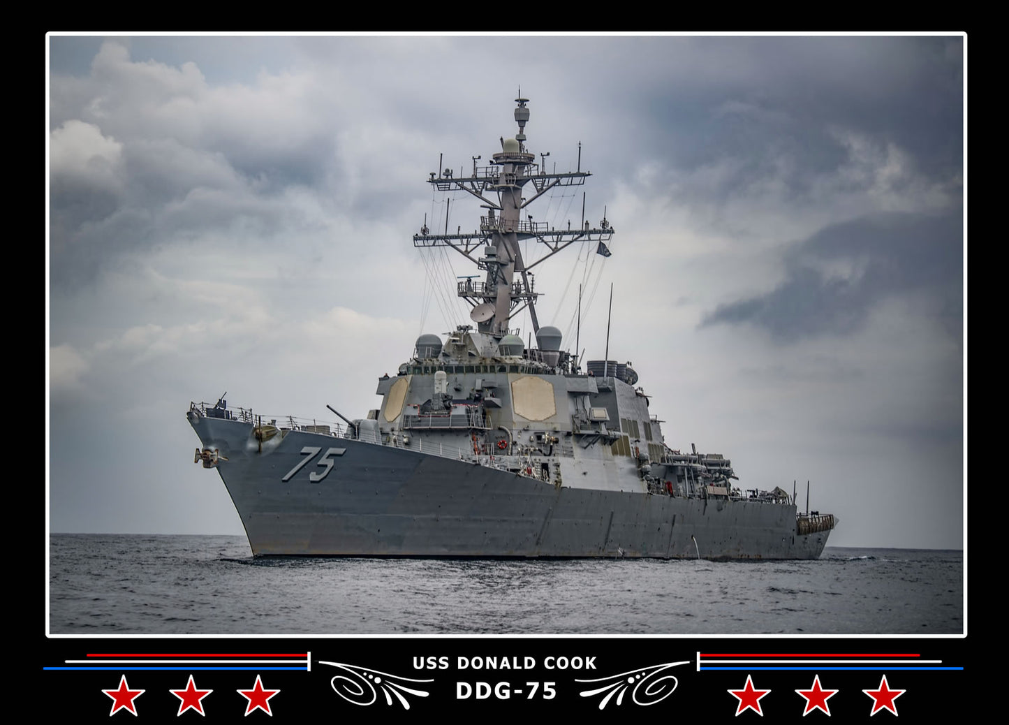USS Donald Cook DDG-75 Canvas Photo Print – Navy Emporium