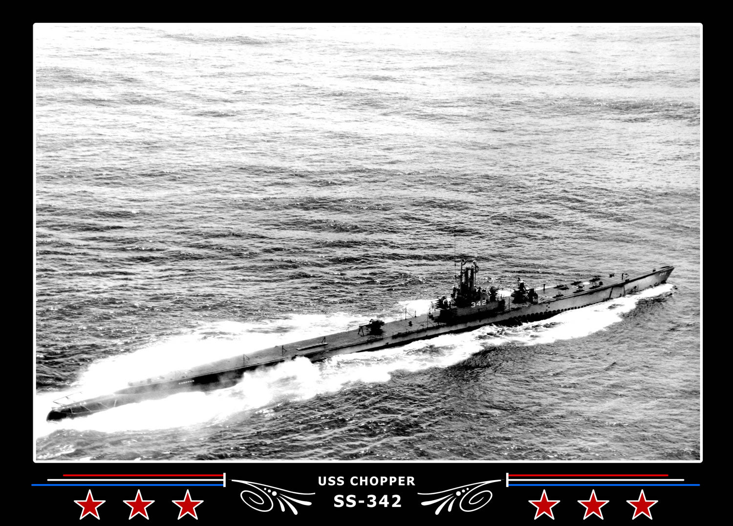 USS Chopper SS-342 Canvas Photo Print – Navy Emporium