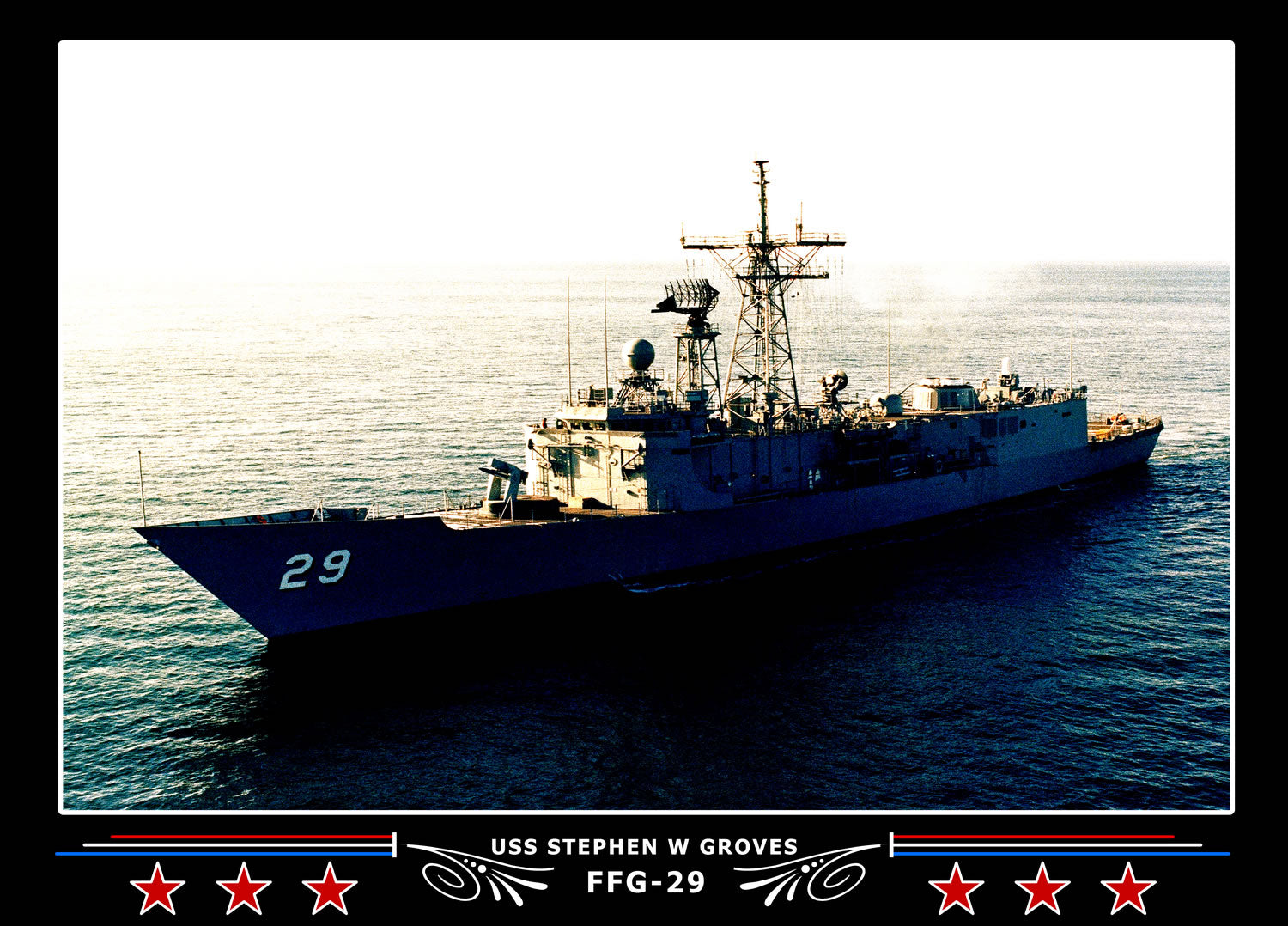 USS Stephen W Groves FFG-29 Canvas Photo Print – Navy Emporium