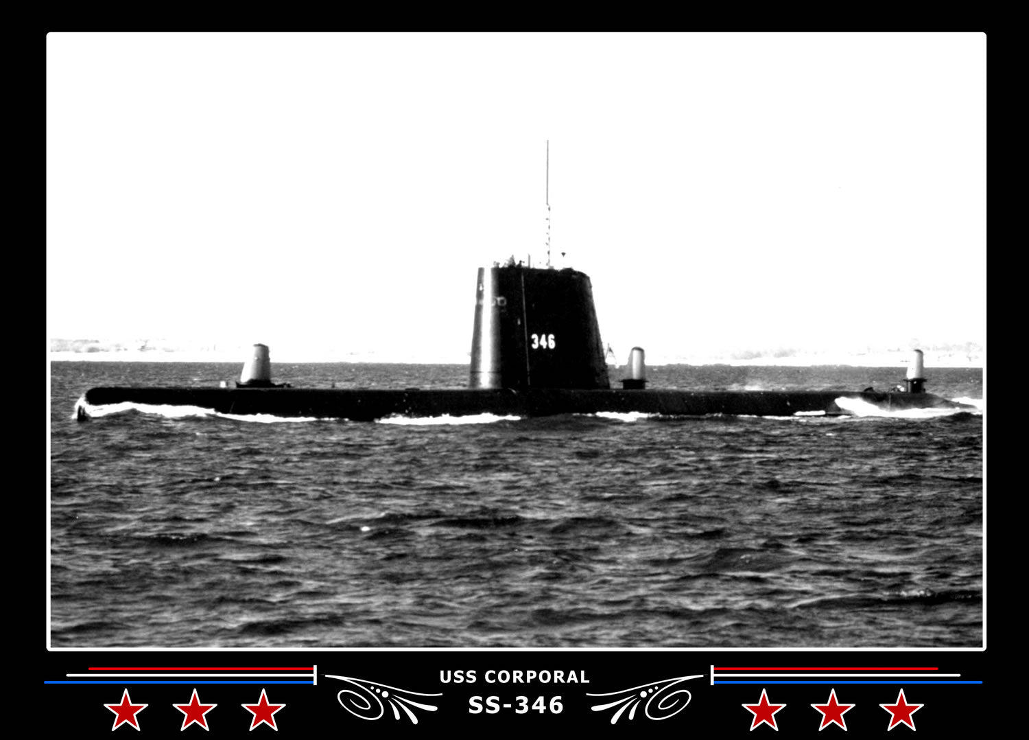 USS Corporal SS-346 Canvas Photo Print – Navy Emporium