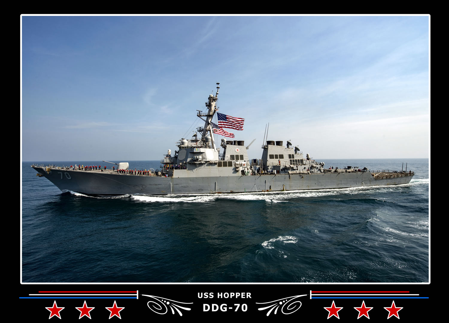 USS Hopper DDG-70 Canvas Photo Print – Navy Emporium