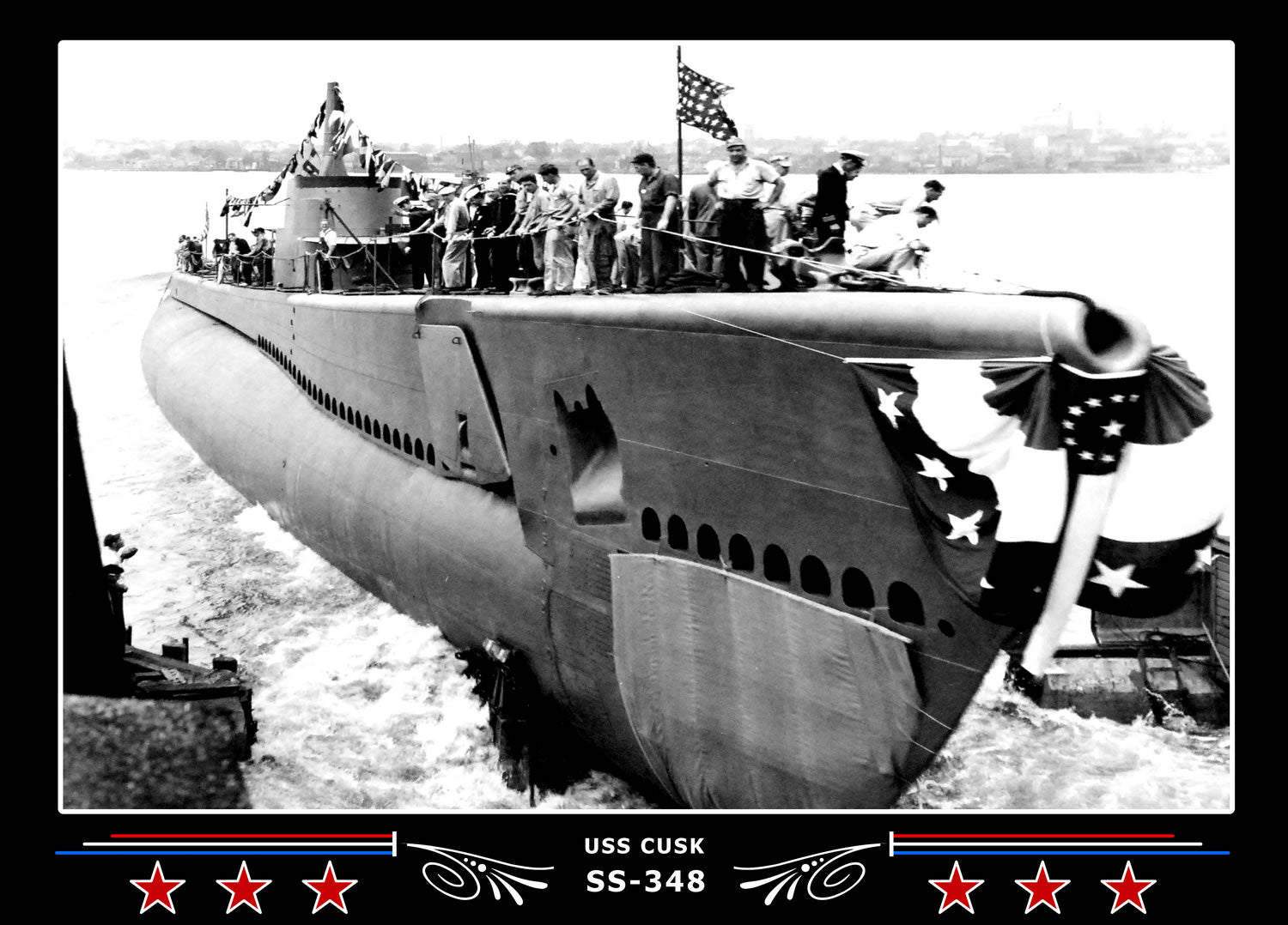 USS Cusk SS-348 Canvas Photo Print – Navy Emporium