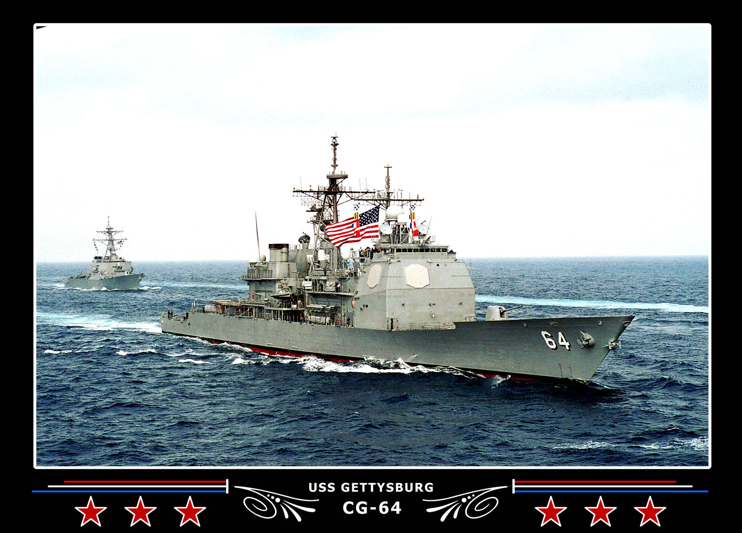USS Gettysburg CG-64 Canvas Photo Print – Navy Emporium