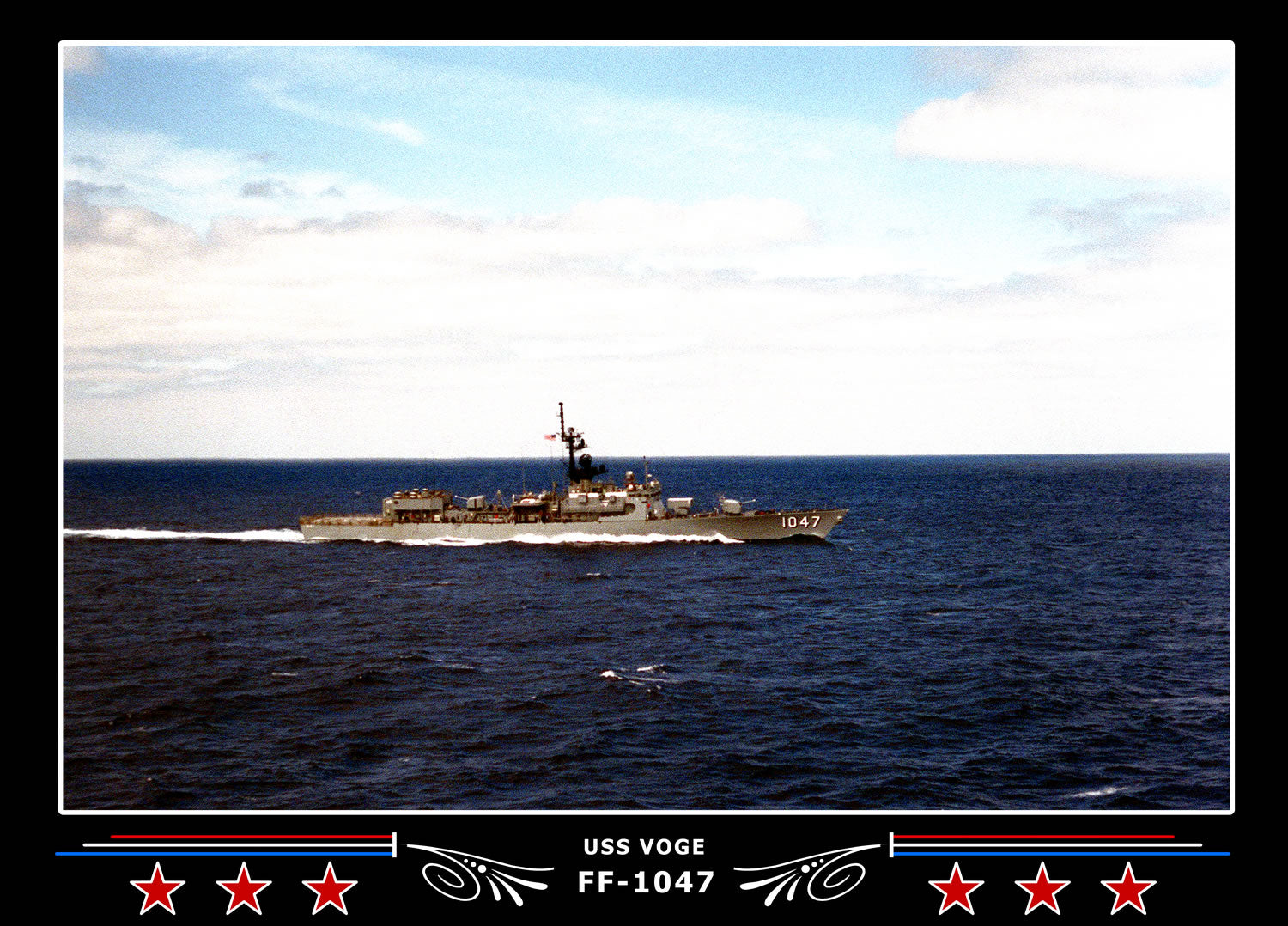 USS Voge FF-1047 Canvas Photo Print – Navy Emporium