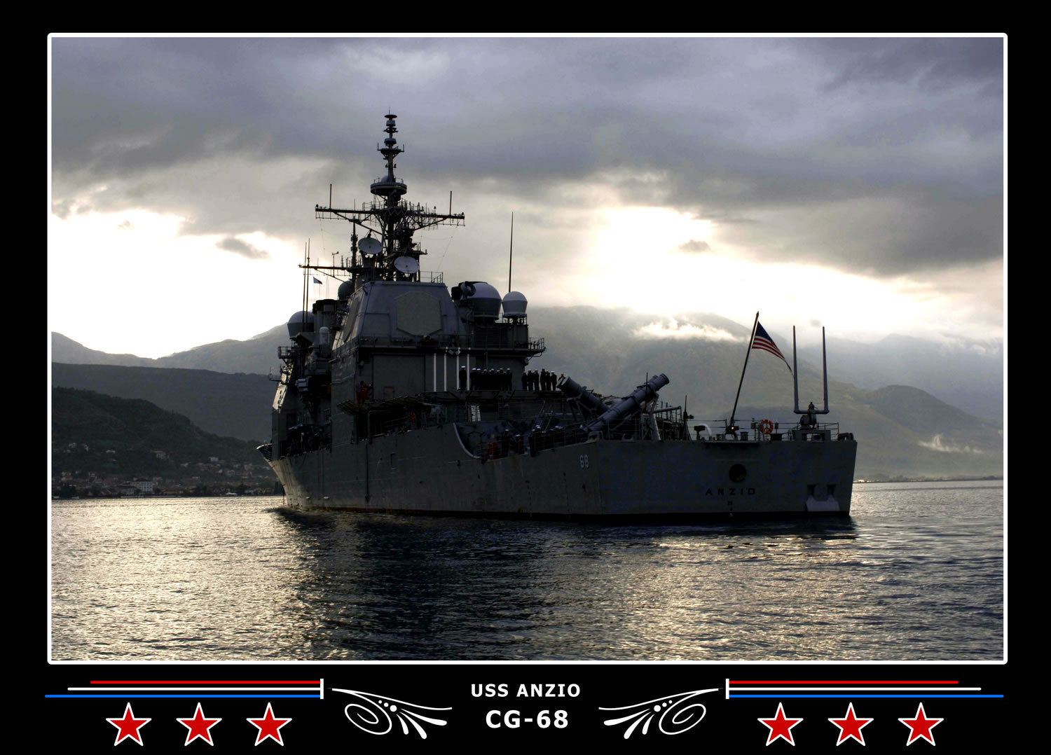 USS Anzio CG-68 Canvas Photo Print – Navy Emporium
