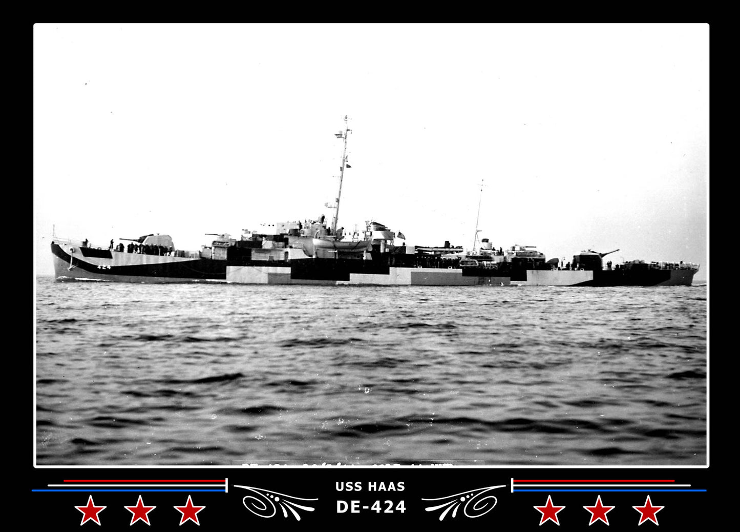USS Haas DE-424 Canvas Photo Print – Navy Emporium