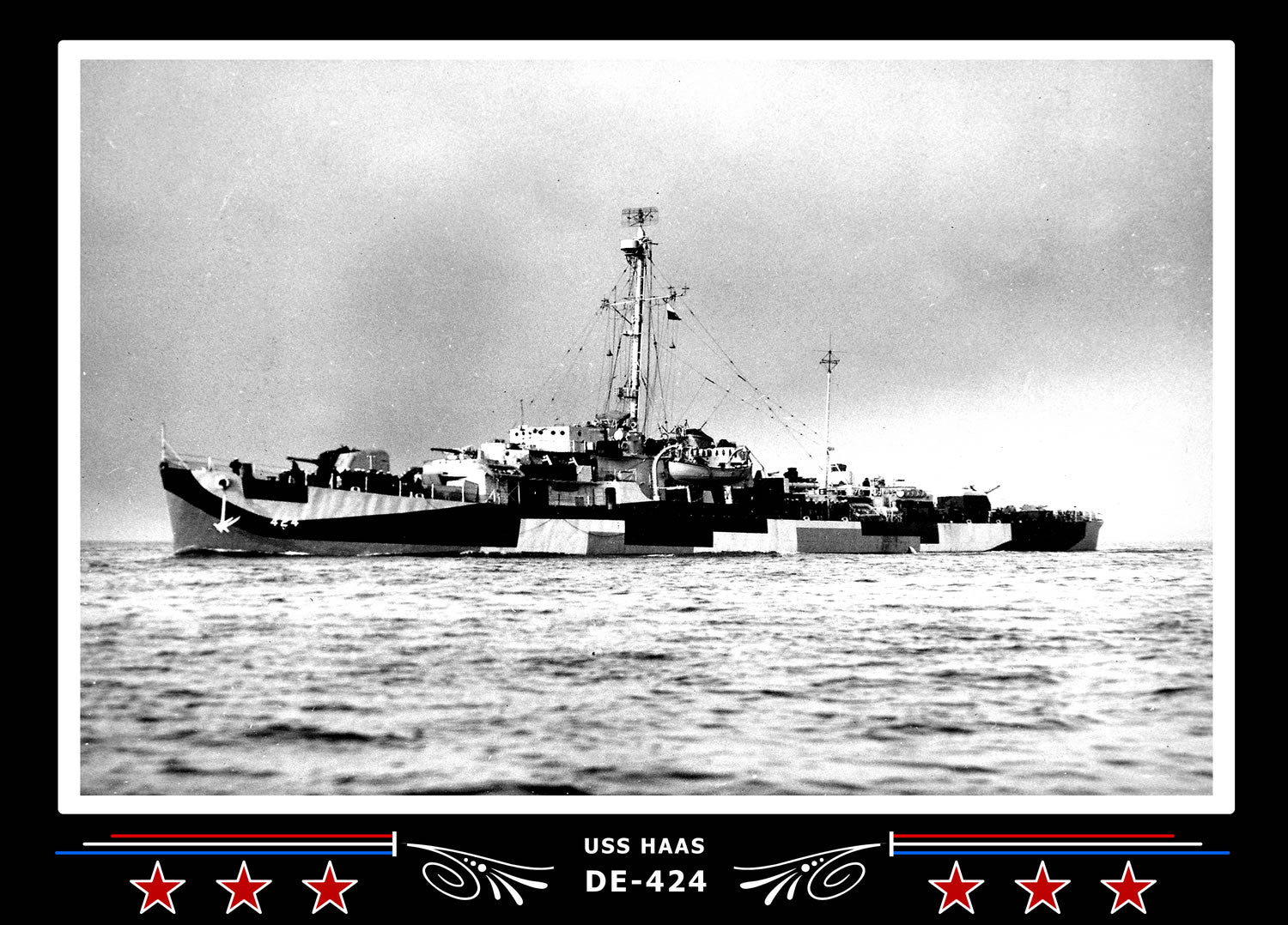 USS Haas DE-424 Canvas Photo Print – Navy Emporium