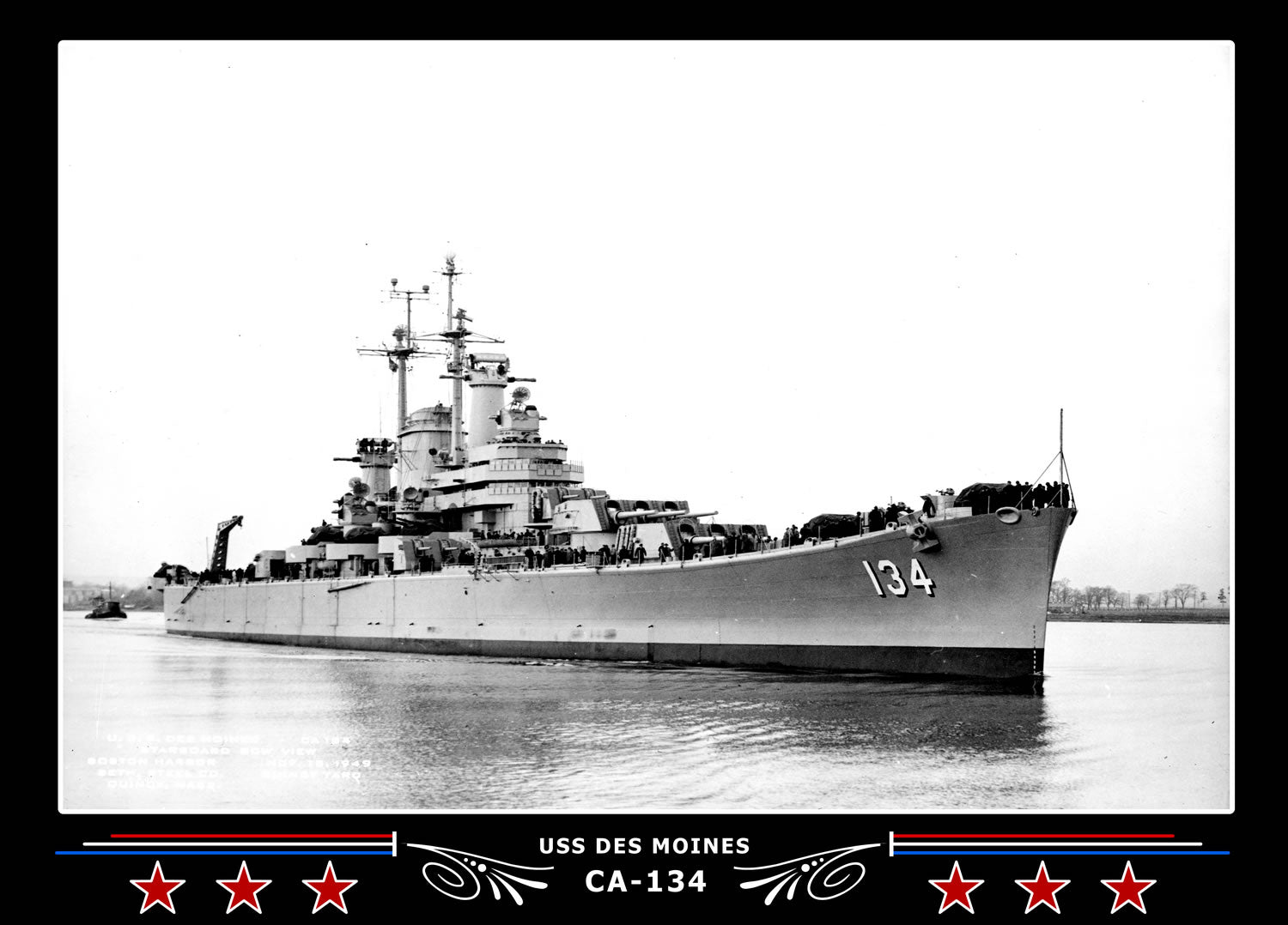 USS Des Moines CA-134 Art Print – Navy Emporium