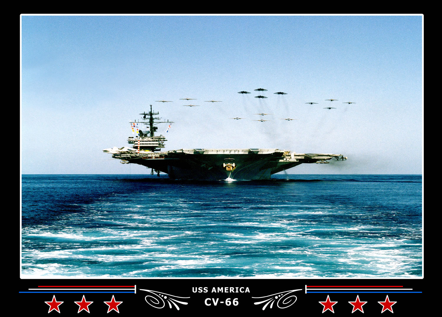 USS America CV-66 Art Print – Navy Emporium