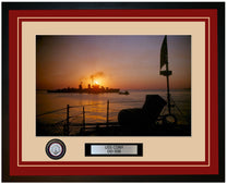 USS CONY DD-508 Framed Navy Ship Photo Burgundy – Navy Emporium