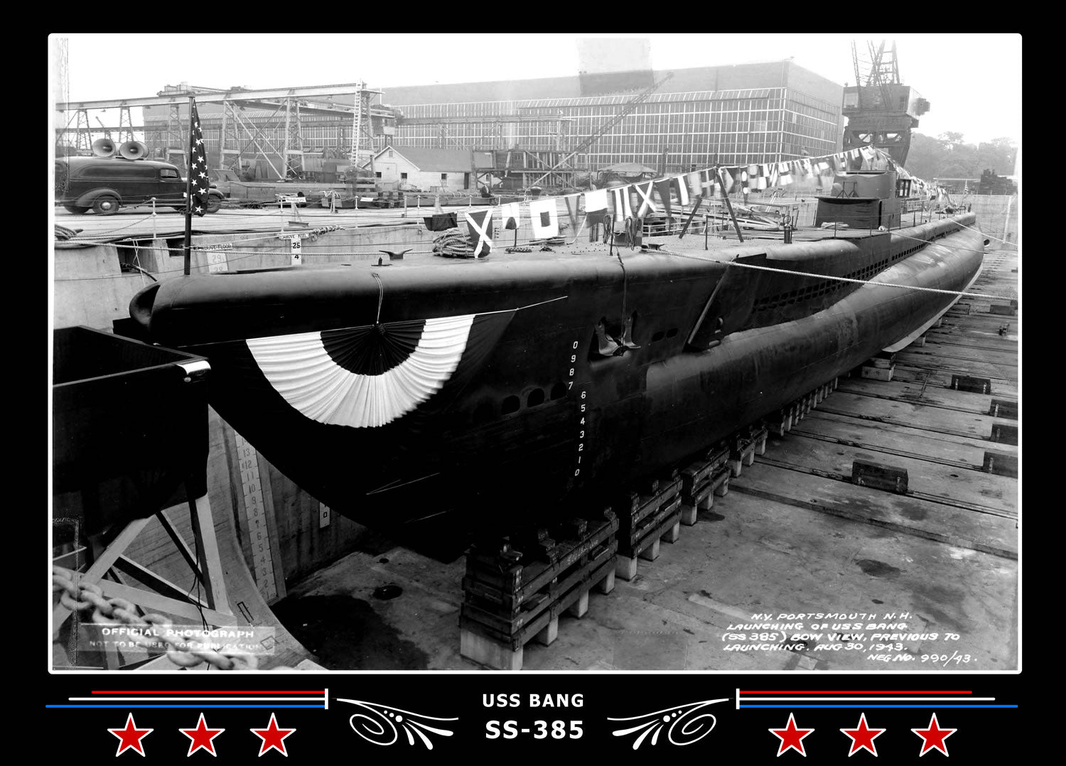 USS Bang SS-385 Canvas Photo Print – Navy Emporium