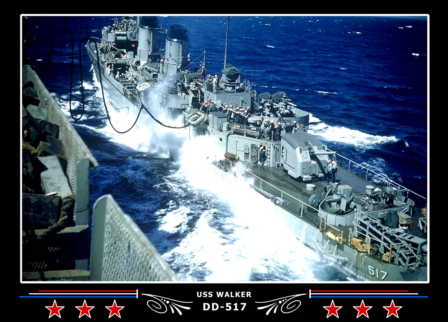 USS Walker DD-517 Canvas Photo Print – Navy Emporium