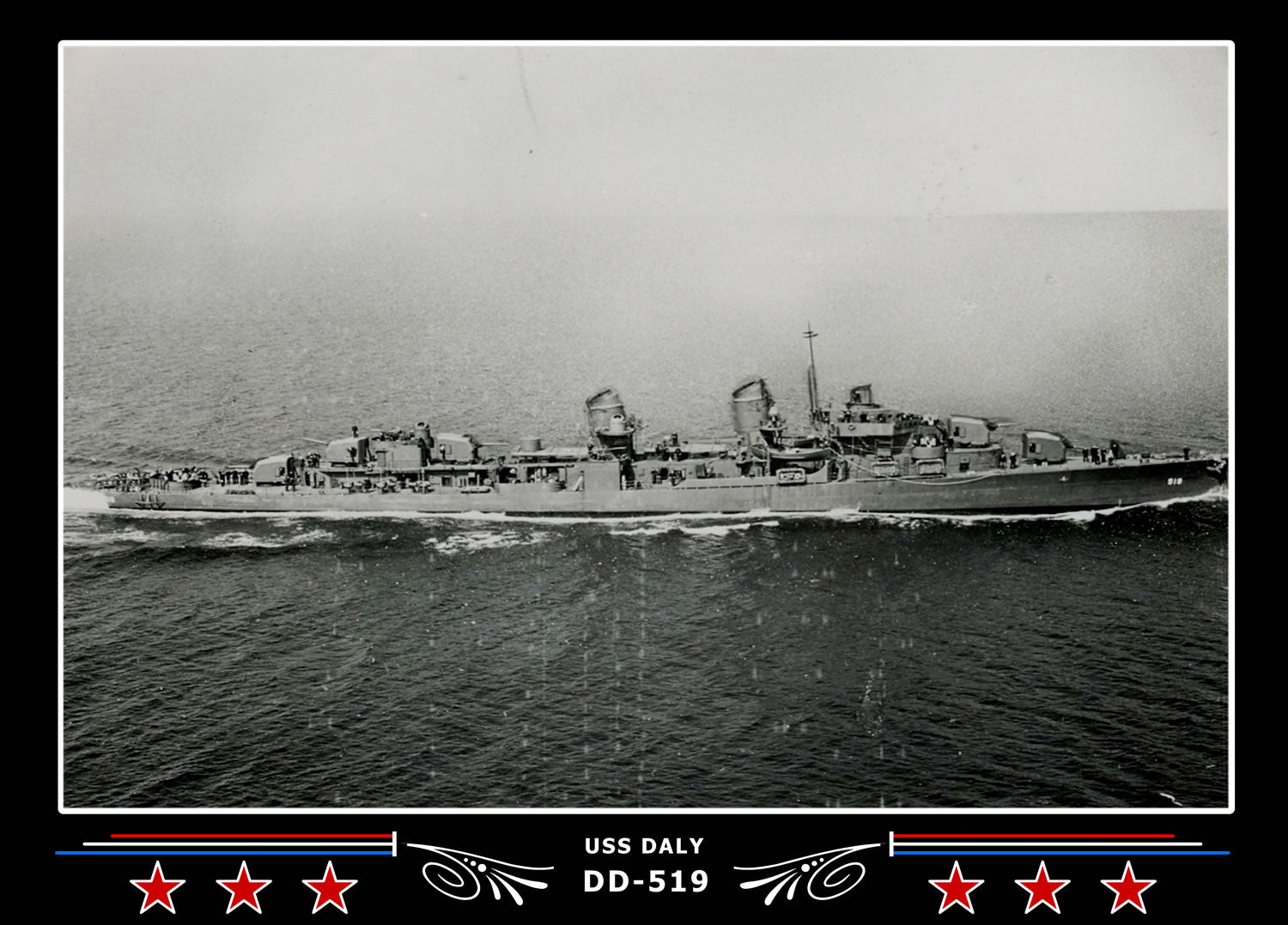 USS Daly DD-519 Canvas Photo Print – Navy Emporium