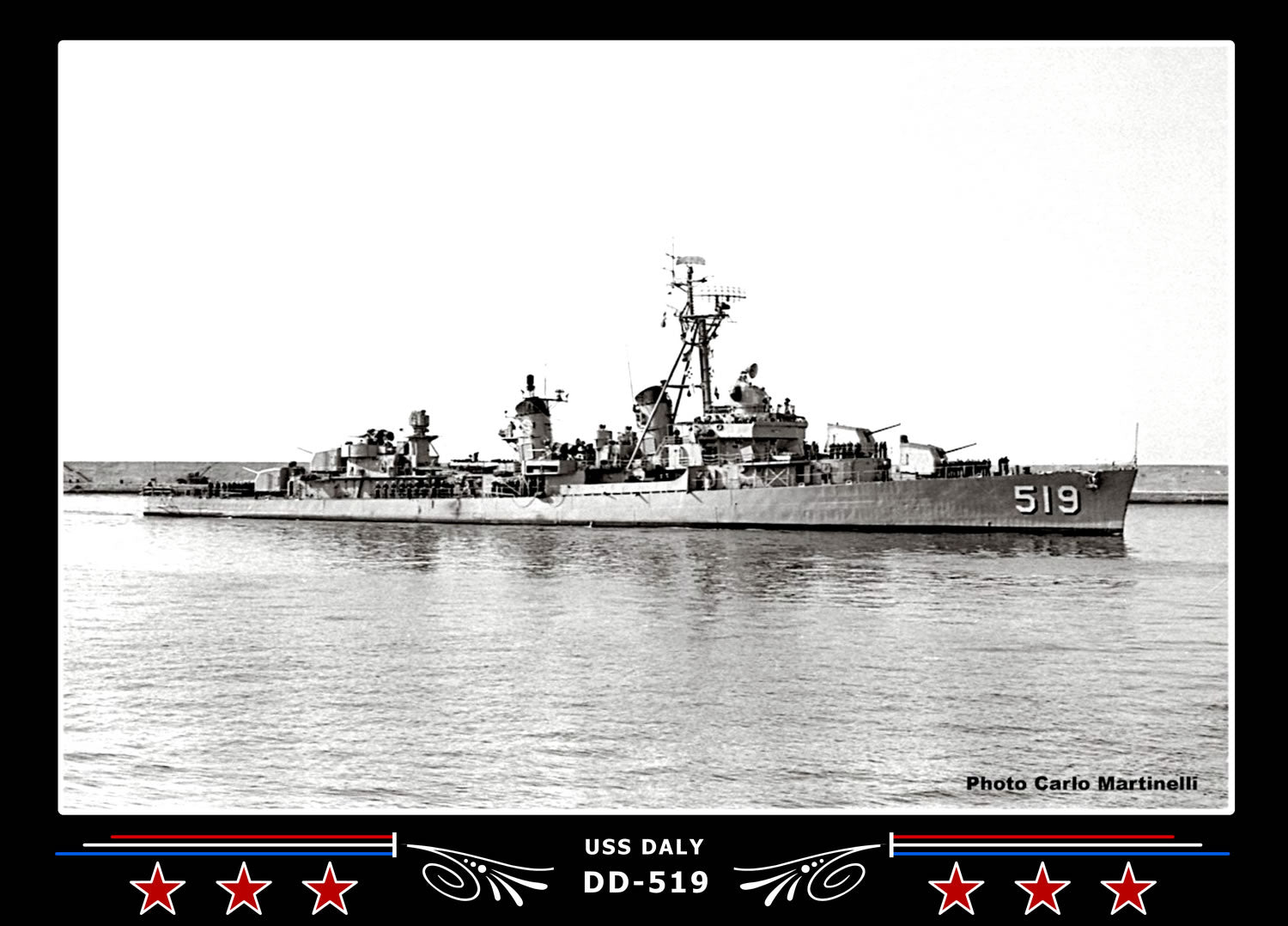 USS Daly DD-519 Canvas Photo Print – Navy Emporium
