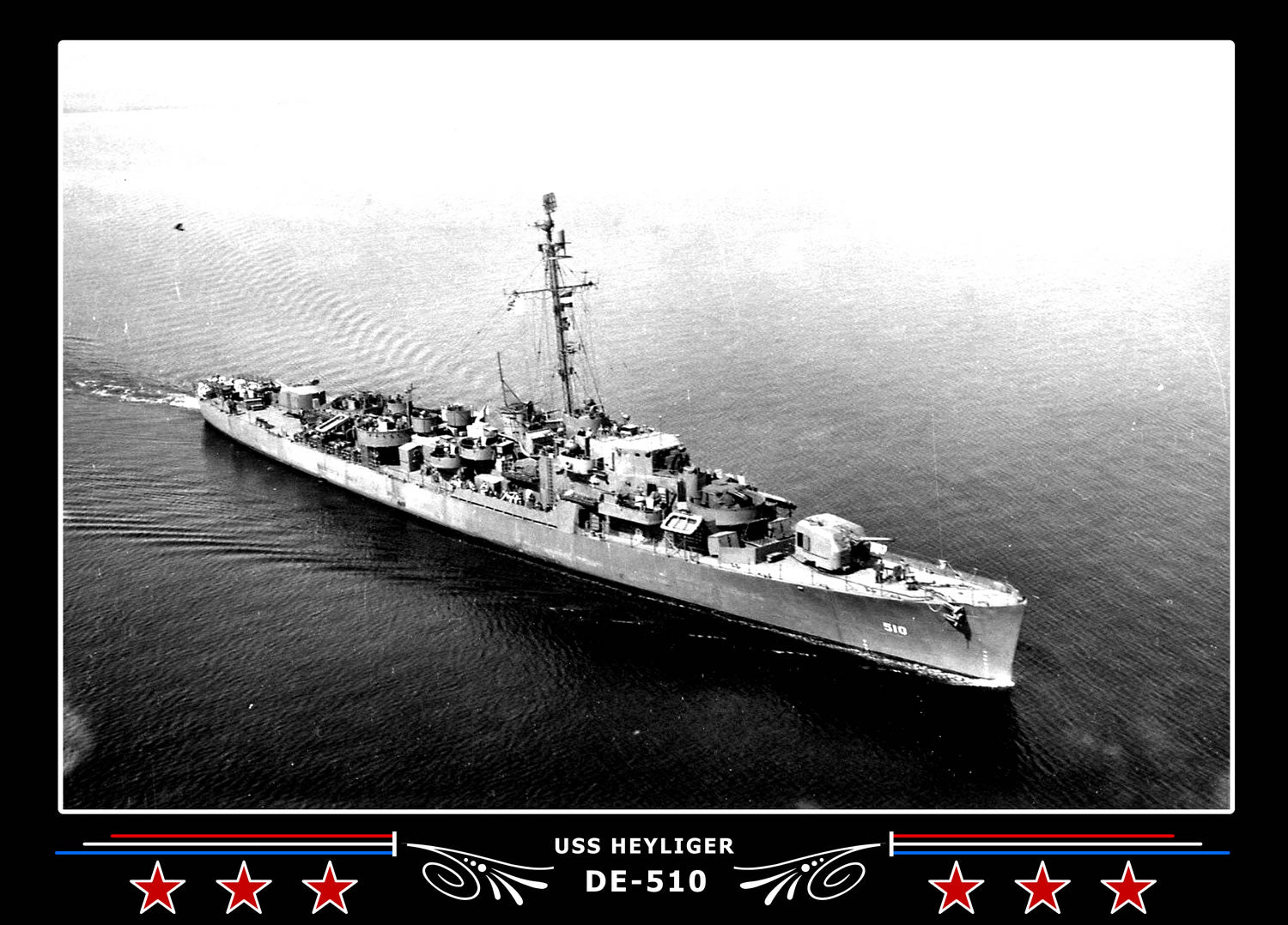 USS Heyliger DE-510 Canvas Photo Print – Navy Emporium