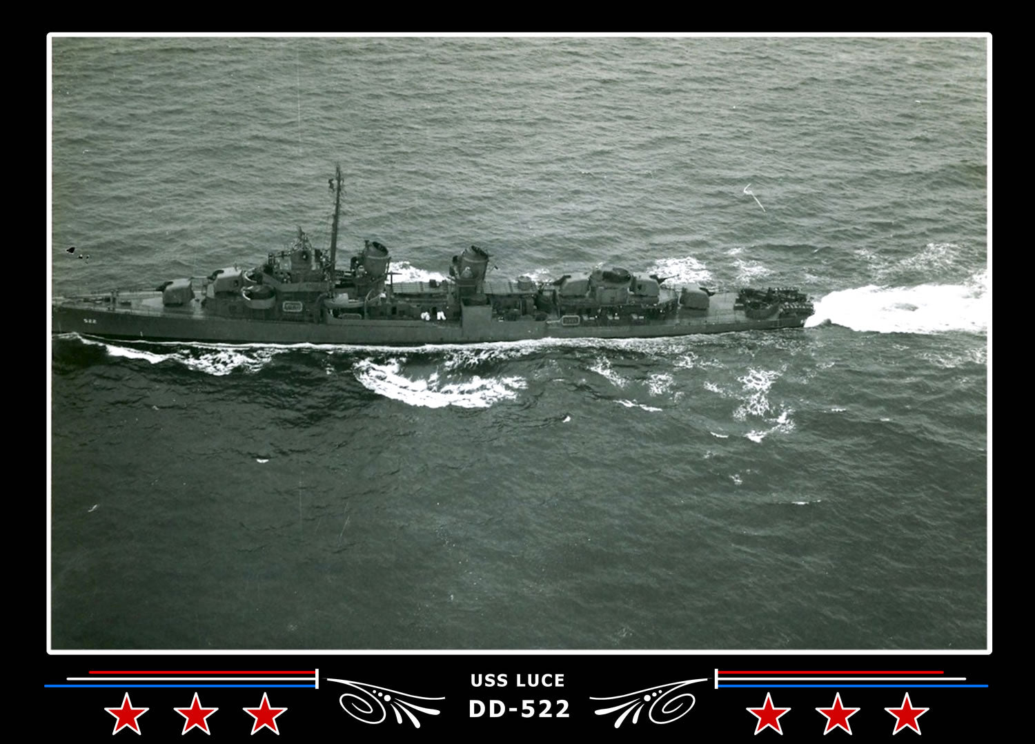 USS Luce DD-522 Canvas Photo Print – Navy Emporium