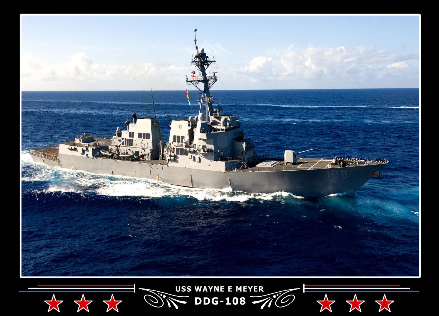USS Wayne E Meyer DDG-108 Canvas Photo Print – Navy Emporium