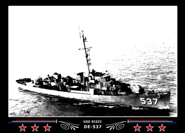 USS Rizzi DE-537 Canvas Photo Print – Navy Emporium