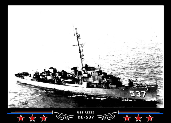 USS Rizzi DE-537 Canvas Photo Print – Navy Emporium