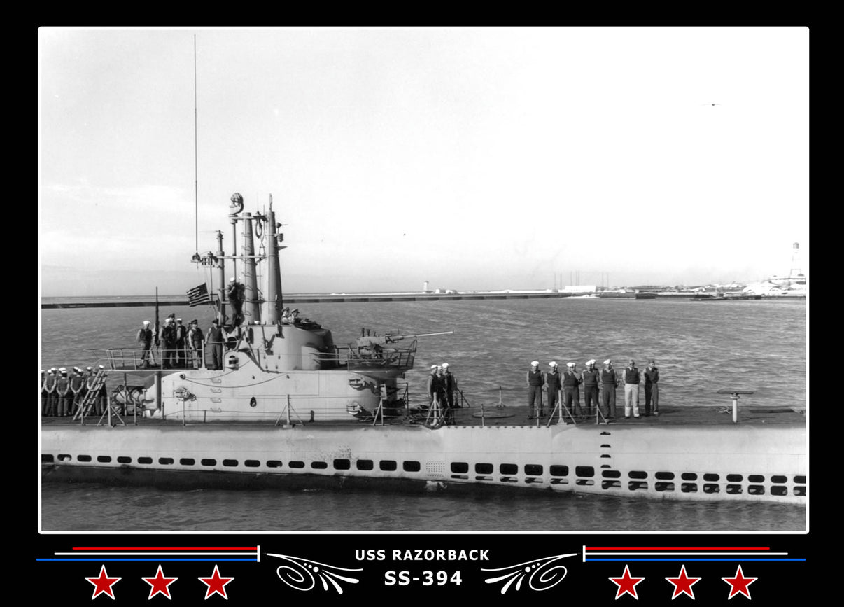 USS Razorback SS-394 Canvas Photo Print – Navy Emporium