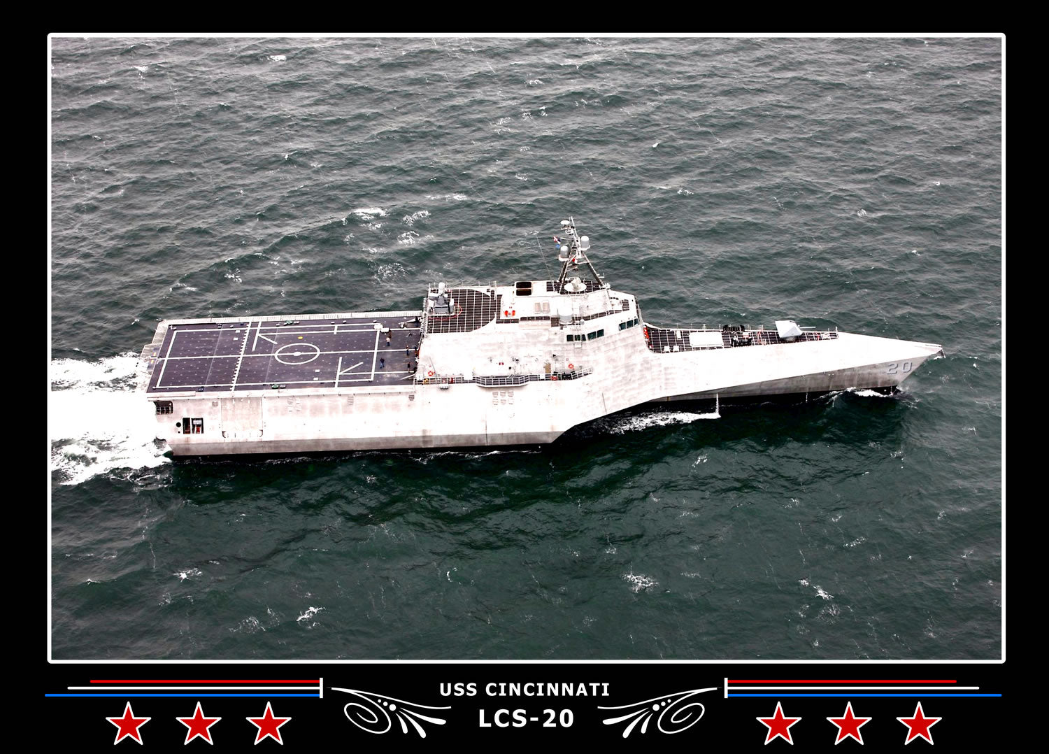 USS Cincinnati LCS20 Canvas Photo Print – Navy Emporium