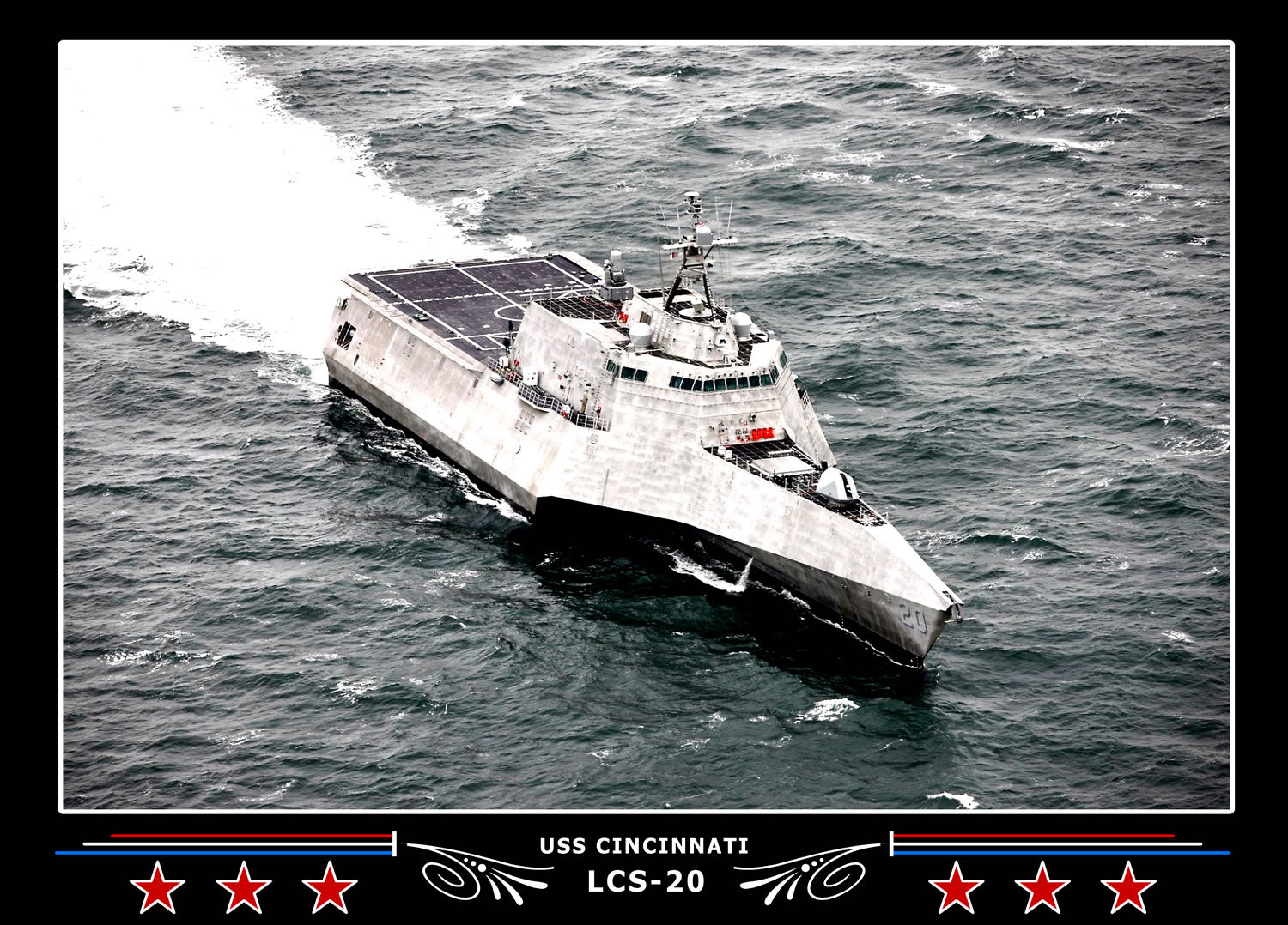 USS Cincinnati LCS20 Canvas Photo Print – Navy Emporium