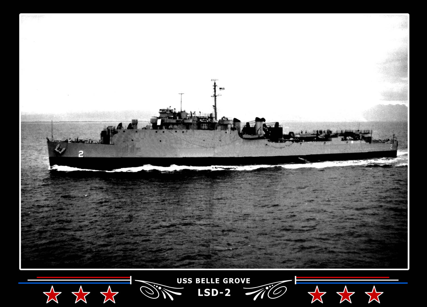 USS Belle Grove LSD2 Canvas Photo Print – Navy Emporium