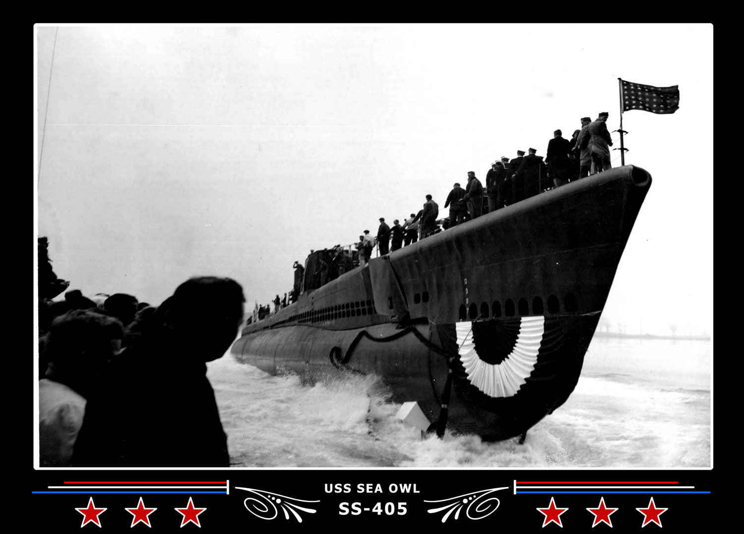 USS Sea Owl SS-405 Canvas Photo Print – Navy Emporium
