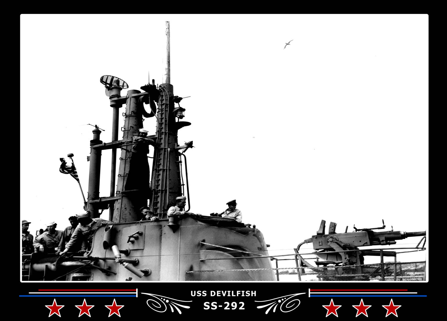 USS Devilfish SS-292 Canvas Photo Print – Navy Emporium