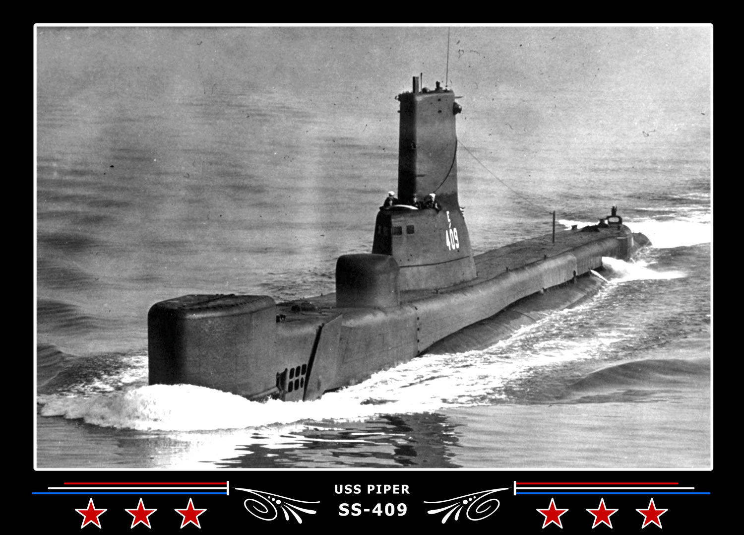 USS Piper SS-409 Canvas Photo Print – Navy Emporium