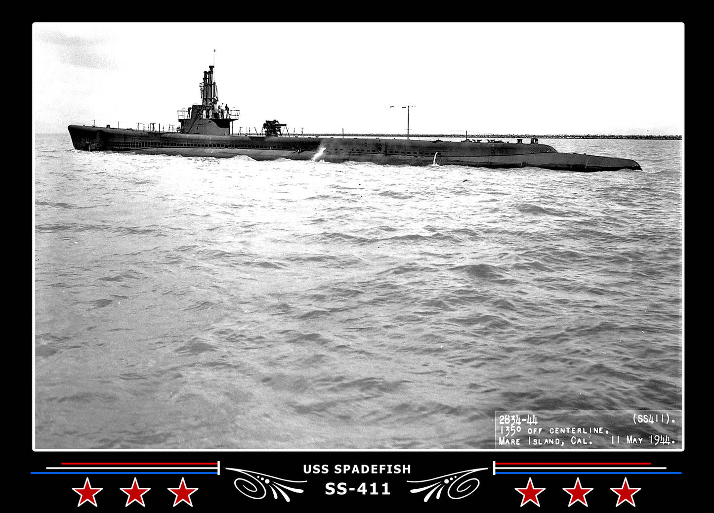 USS Spadefish SS-411 Canvas Photo Print – Navy Emporium