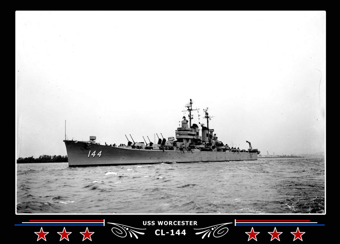 USS Worcester CL-144 Canvas Photo Print – Navy Emporium