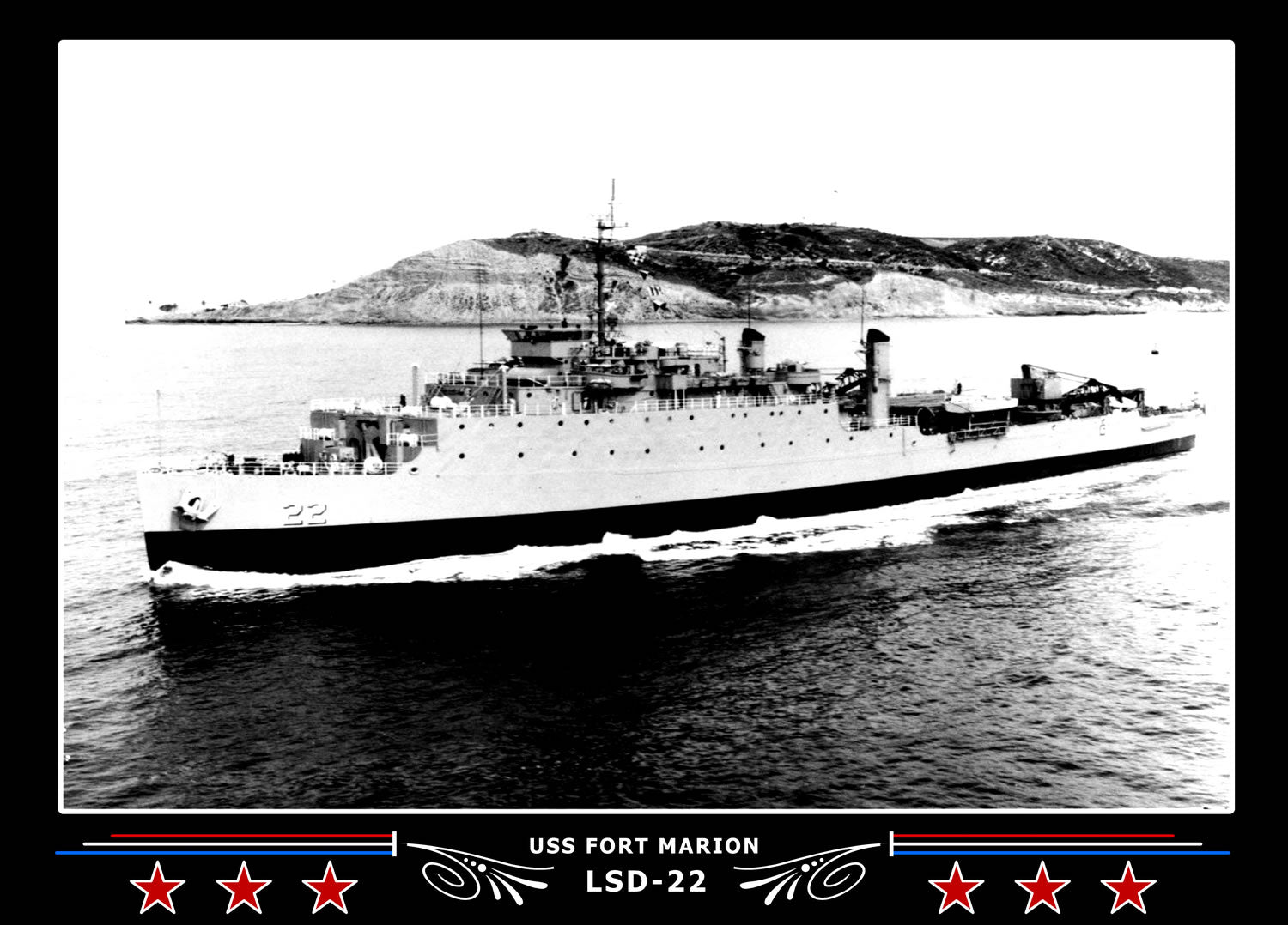 USS Fort Marion LSD22 Canvas Photo Print – Navy Emporium