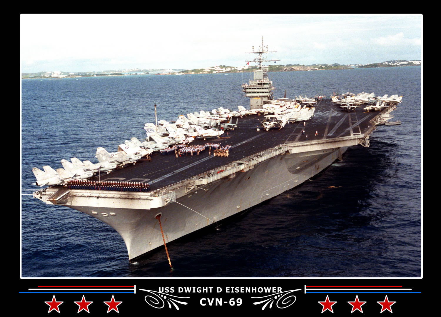 USS Dwight D Eisenhower CVN-69 Canvas Photo Print – Navy Emporium