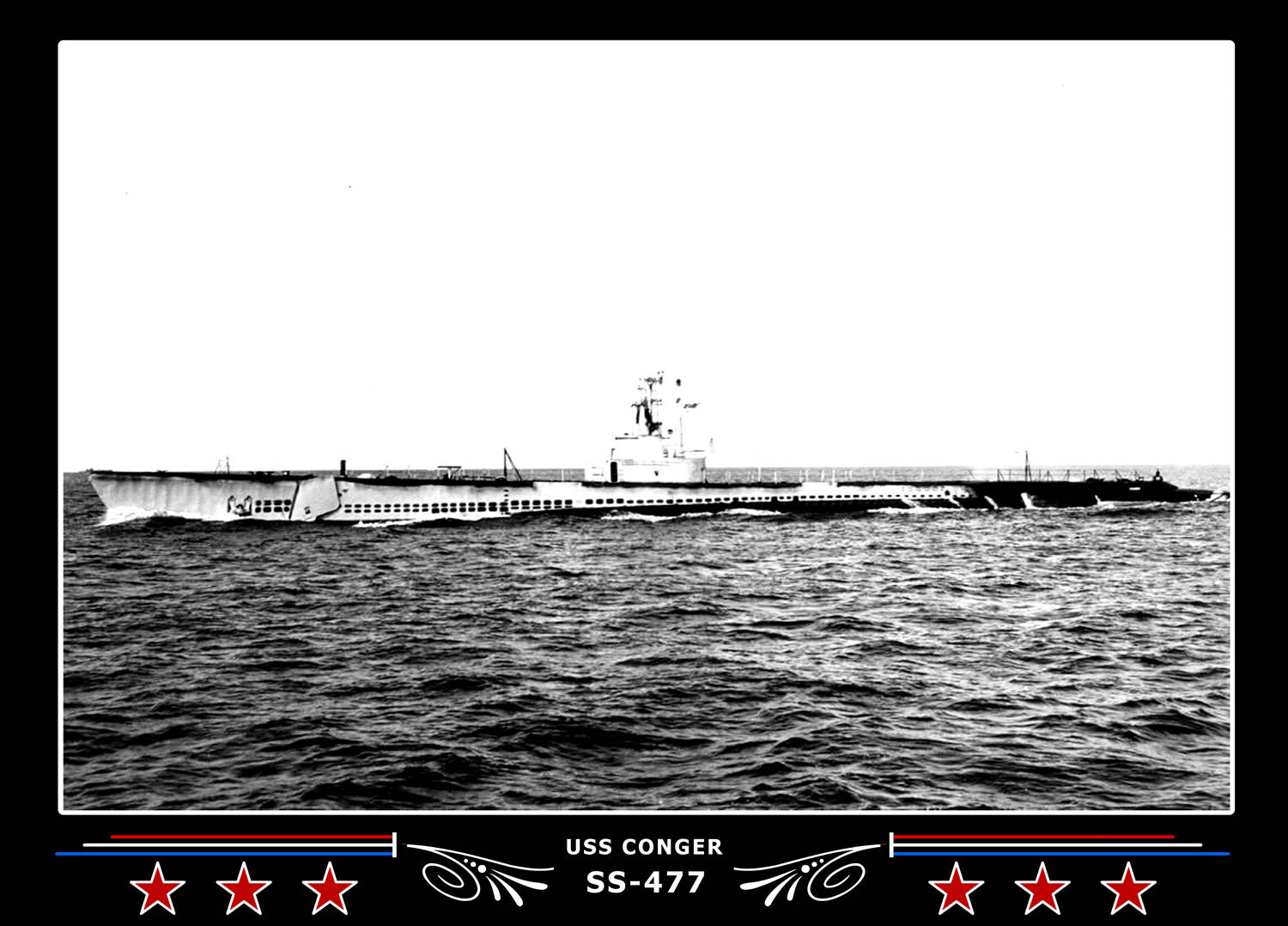 USS Conger SS-477 Canvas Photo Print – Navy Emporium