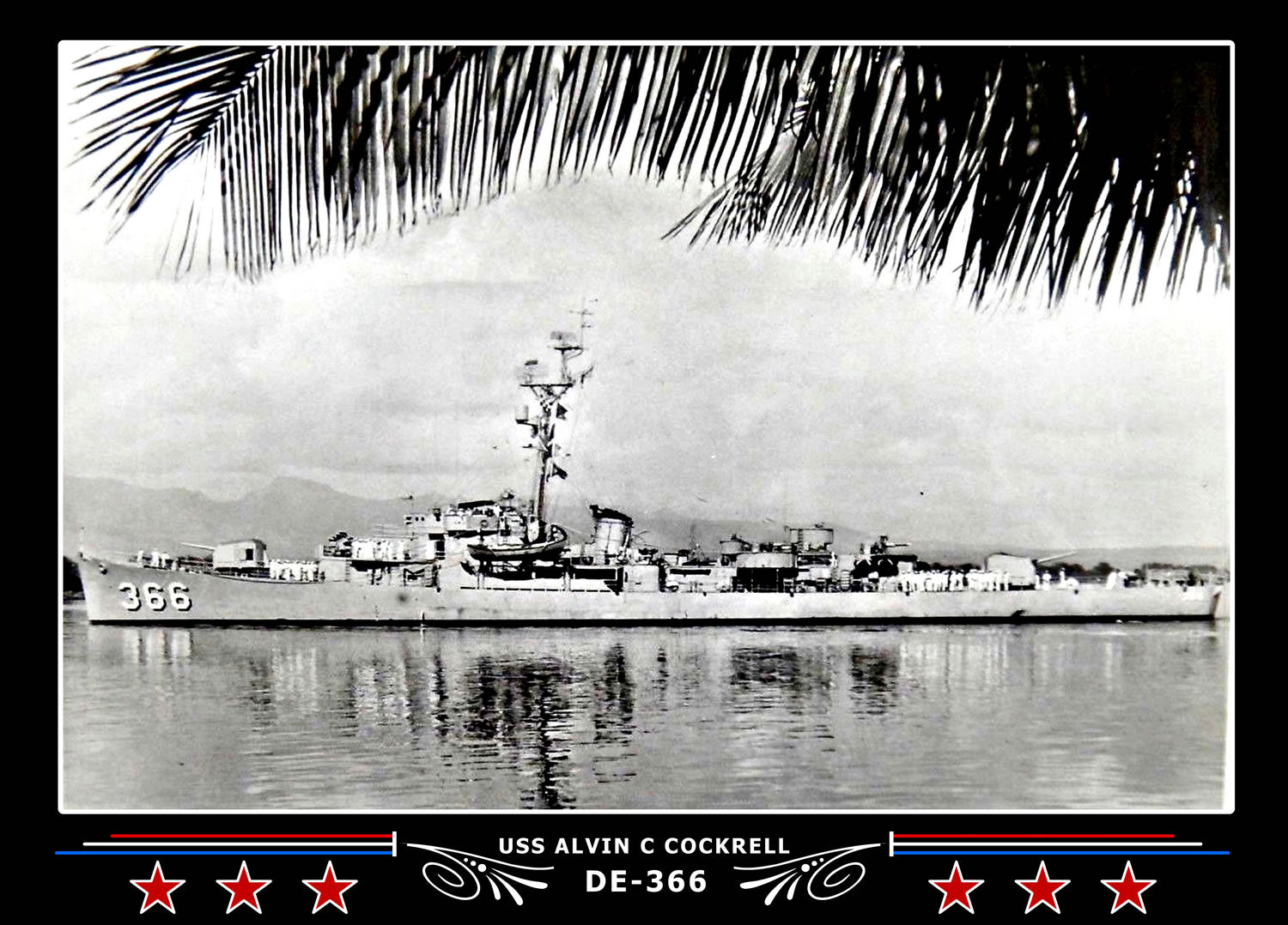 USS Alvin C Cockrell DE-366 Canvas Photo Print – Navy Emporium