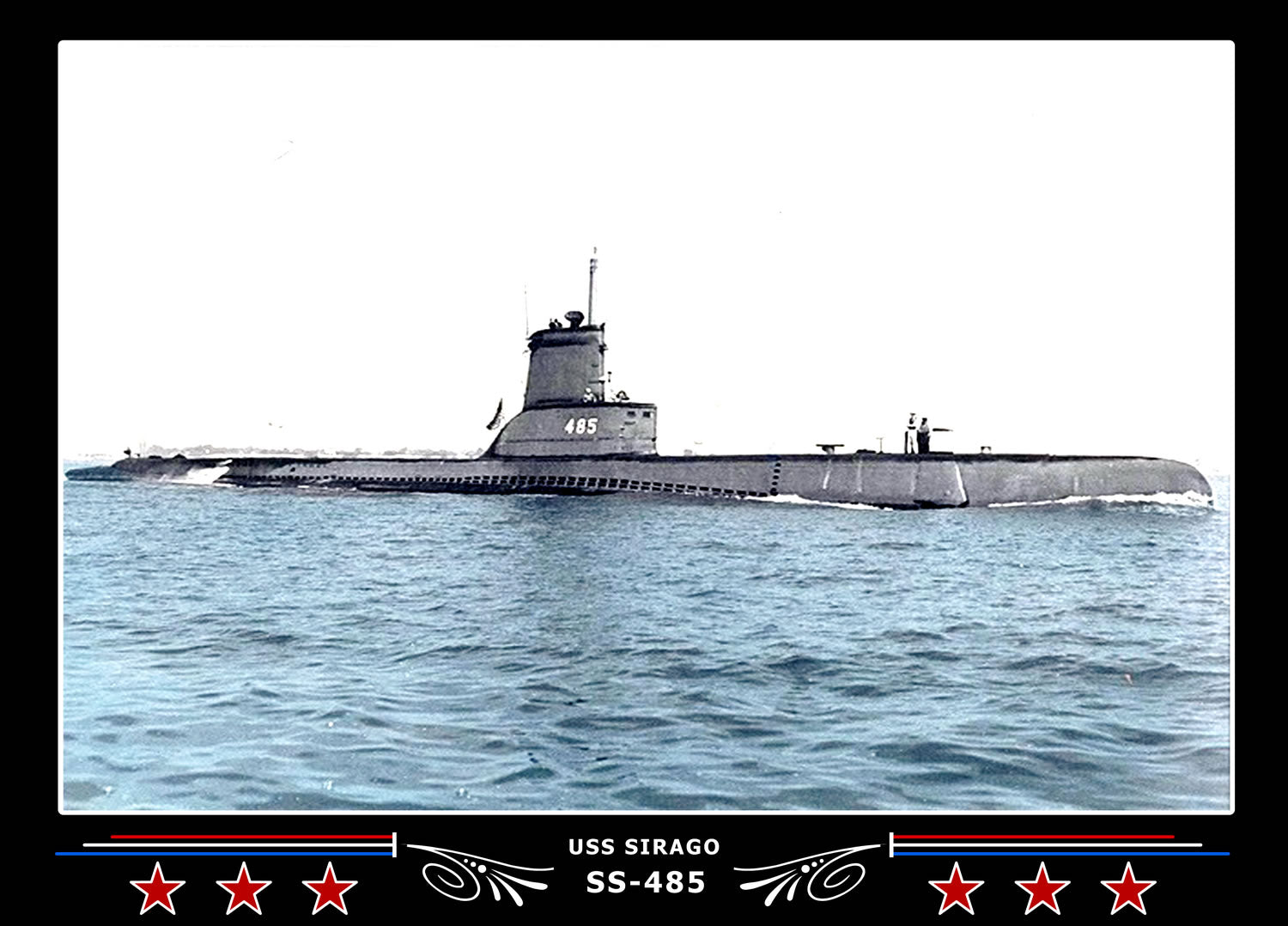 USS Sirago SS-485 Canvas Photo Print – Navy Emporium