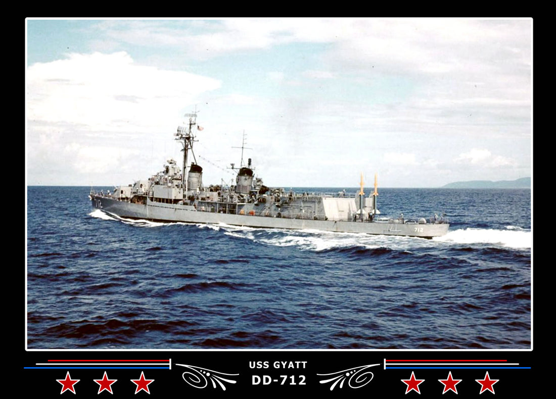 USS Gyatt DD-712 Canvas Photo Print – Navy Emporium