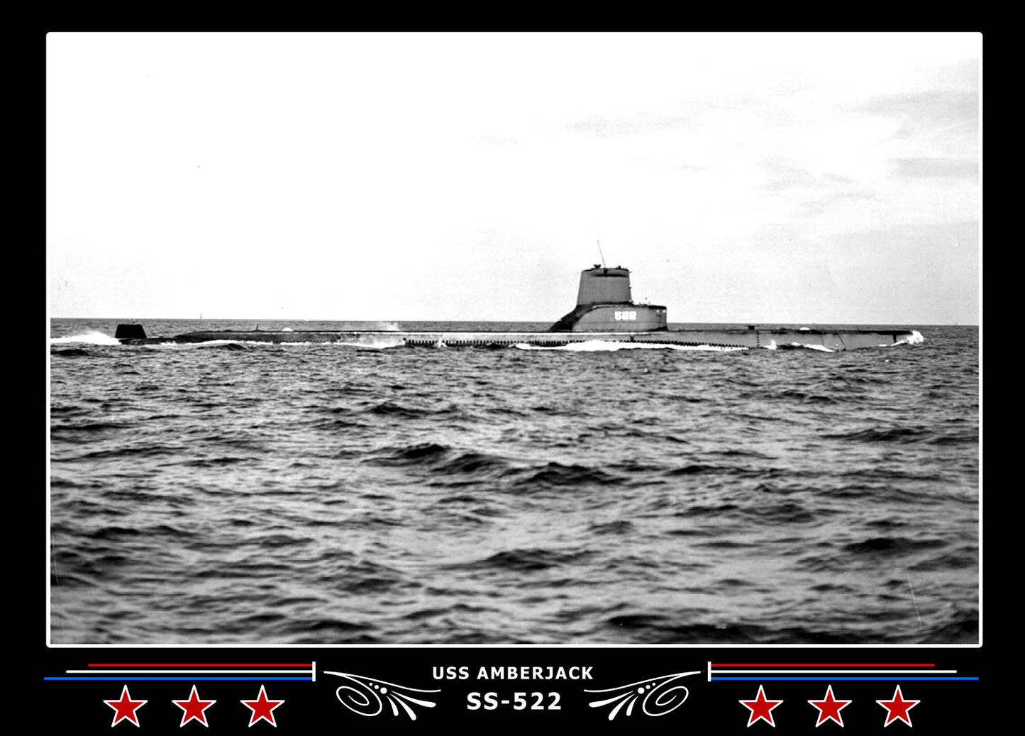 USS Amberjack SS-522 Canvas Photo Print – Navy Emporium