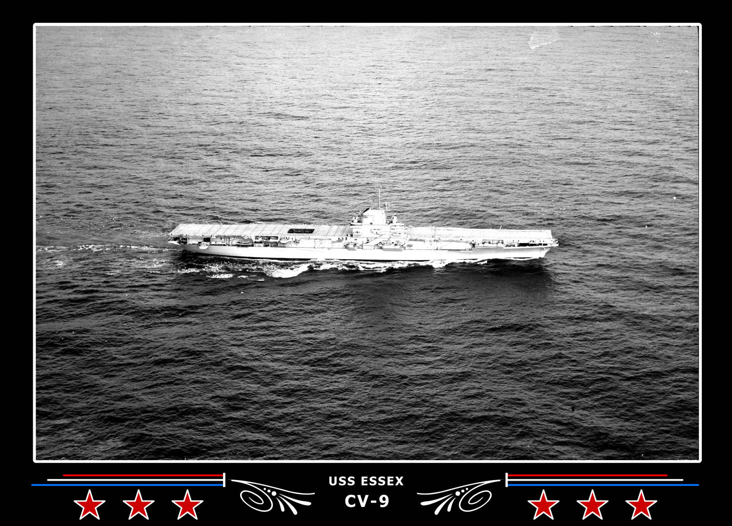 USS Essex CV-9 Canvas Photo Print – Navy Emporium