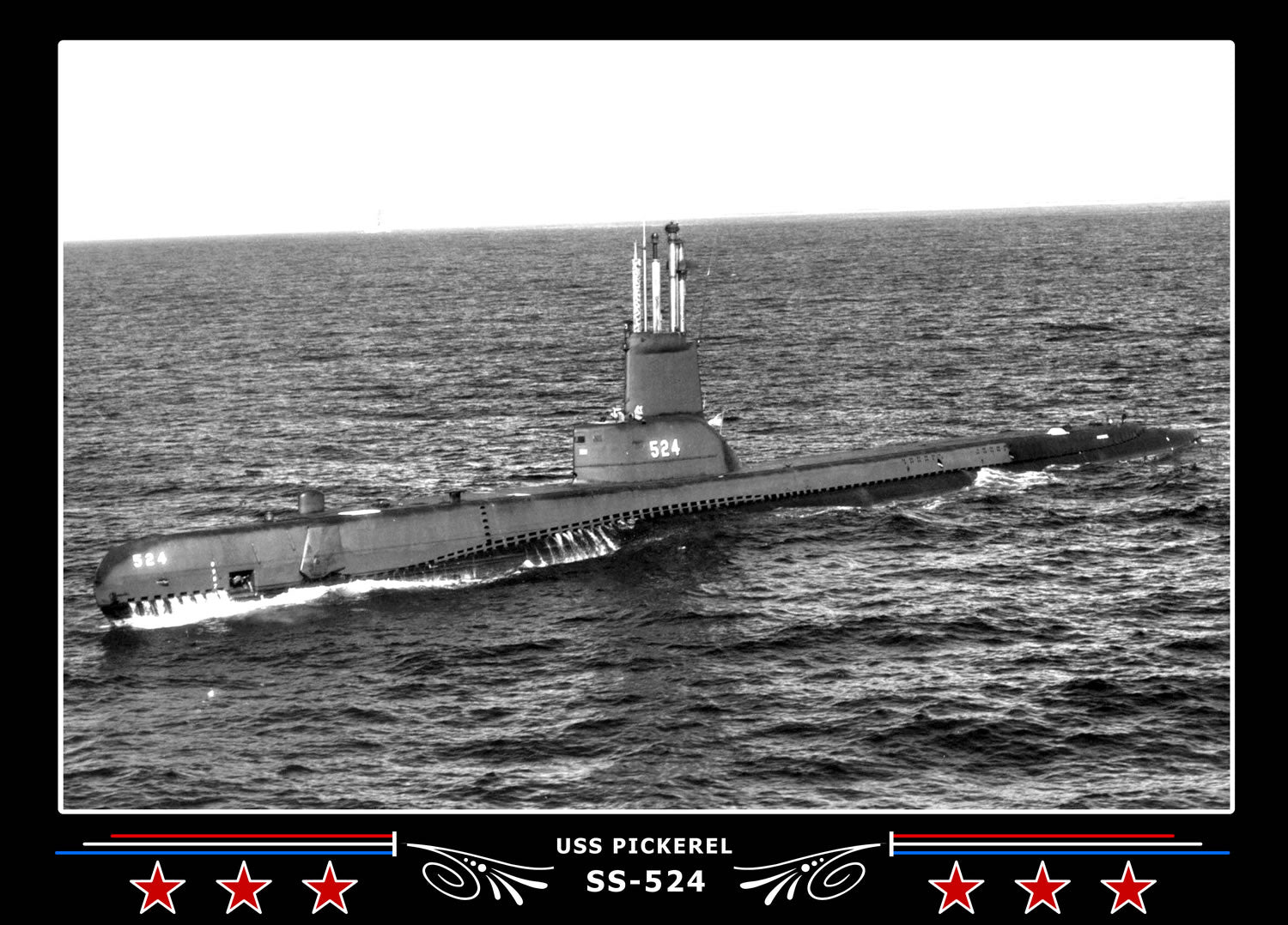 USS Pickerel SS-524 Canvas Photo Print – Navy Emporium
