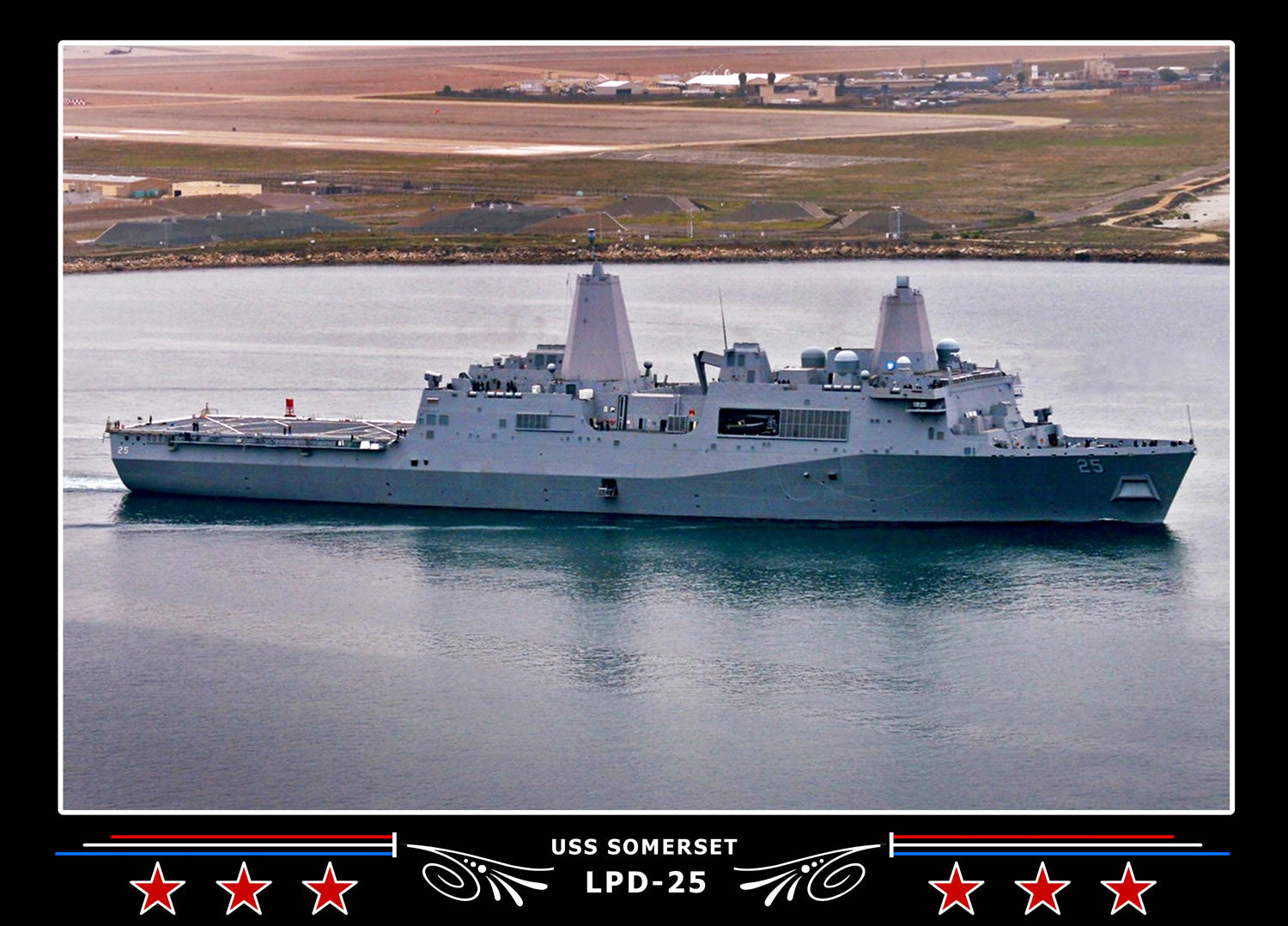 USS Somerset LPD25 Canvas Photo Print – Navy Emporium