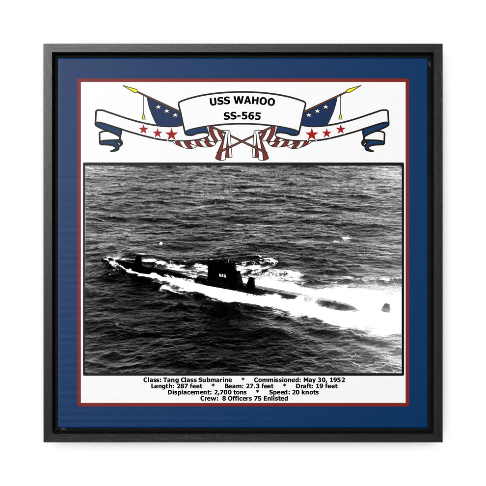 USS Wahoo SS-565 Navy Floating Frame Photo – Navy Emporium
