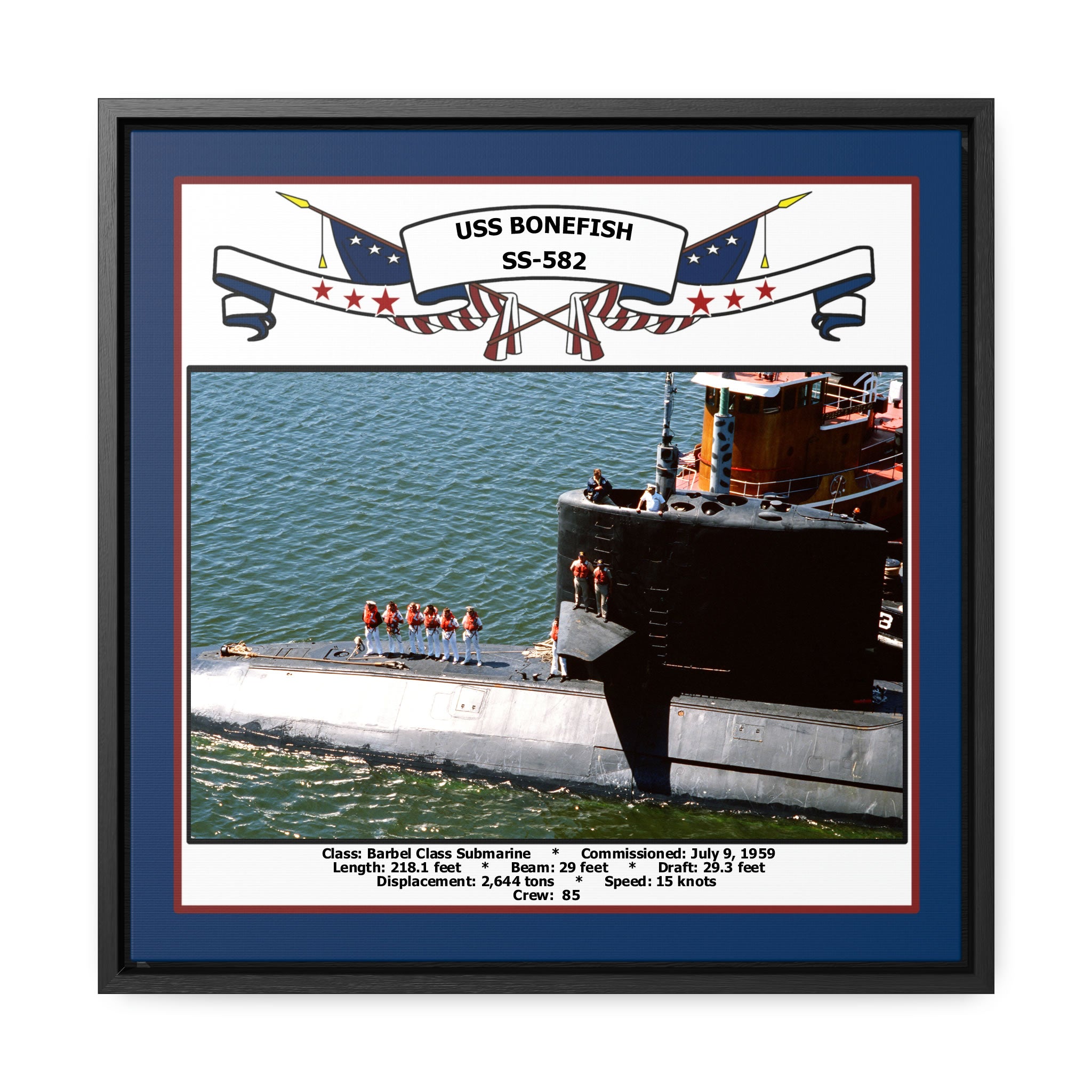 USS Bonefish SS 582 – Navy Emporium