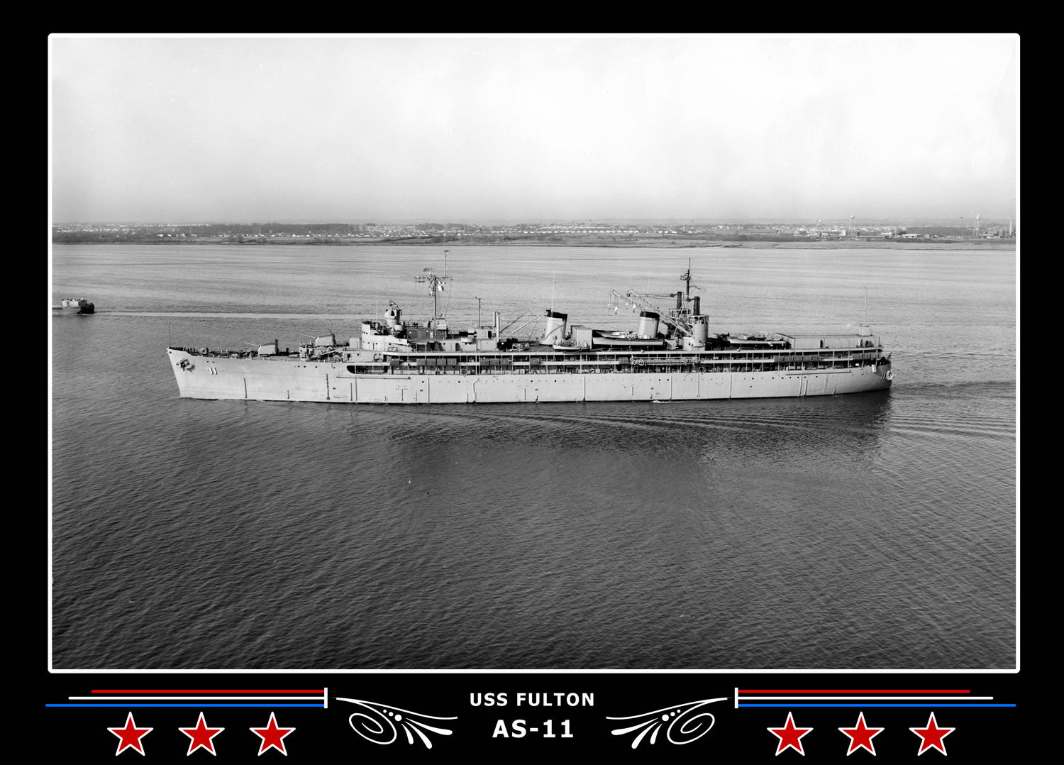 USS Fulton AS-11 Canvas Photo Print – Navy Emporium