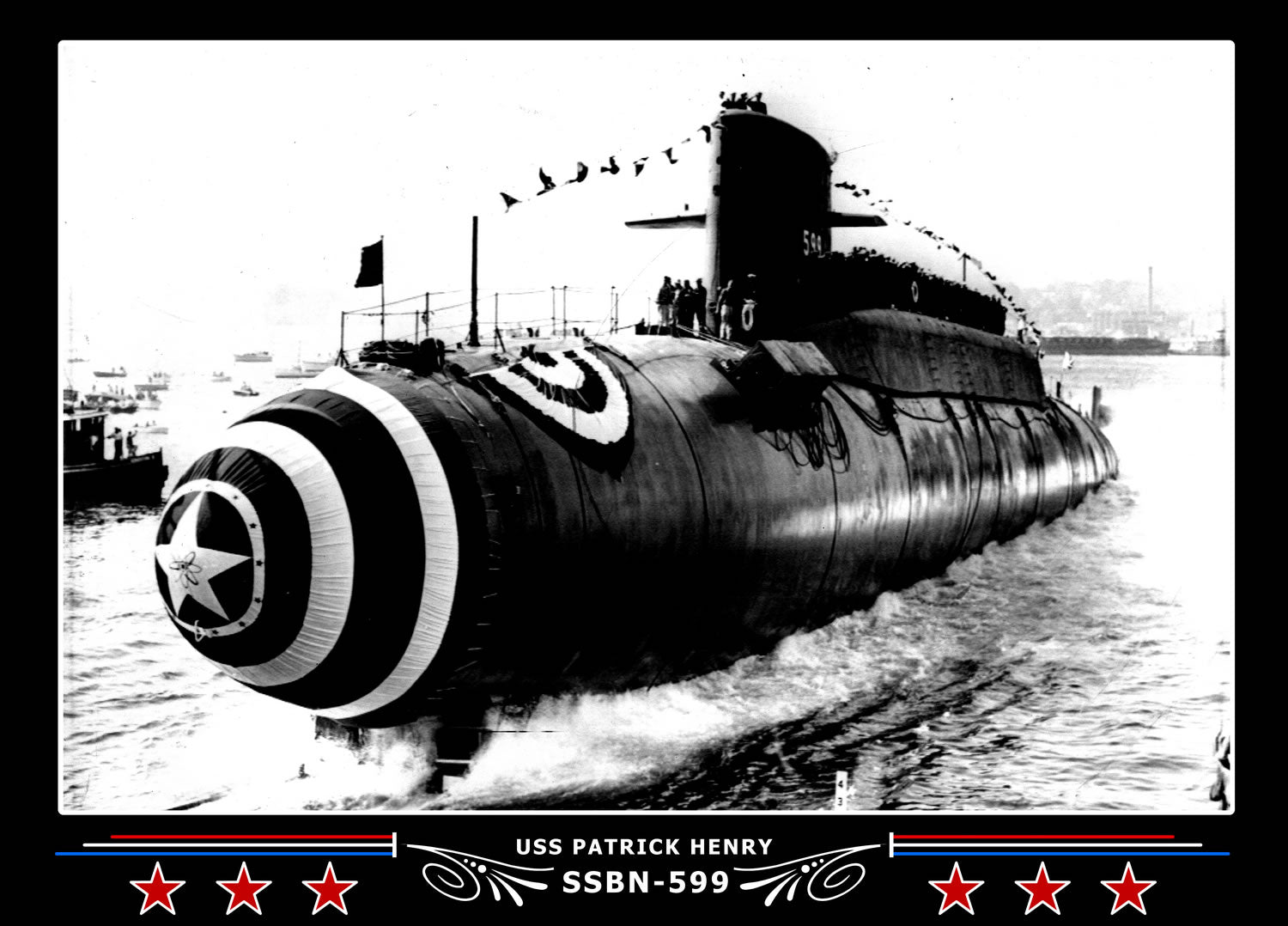 USS Patrick Henry SSBN-599 Canvas Photo Print – Navy Emporium