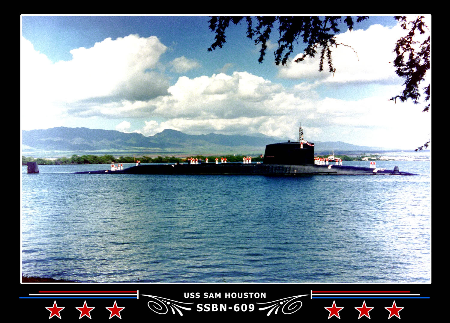 USS Sam Houston SSBN-609 Canvas Photo Print – Navy Emporium
